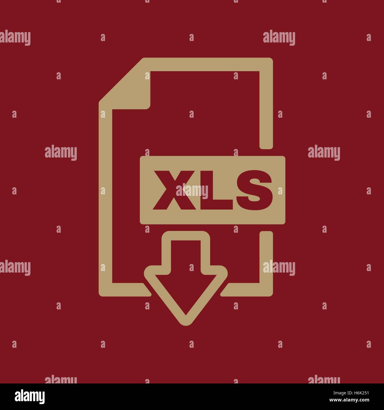 The XLS icon. File format symbol. Flat Vector illustration Stock Vector ...