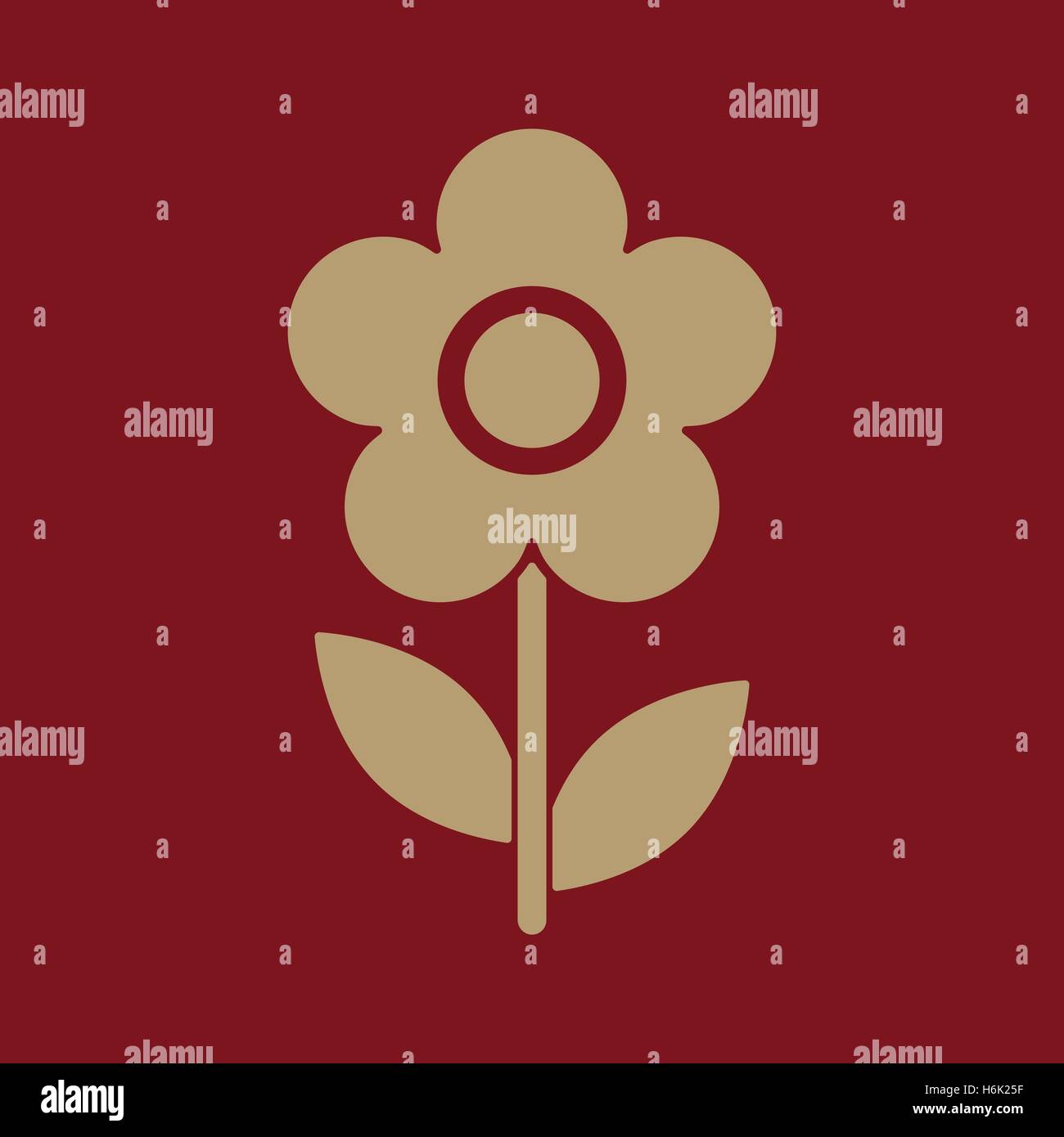 The flower icon. Nature symbol. Flat Vector illustration Stock Vector ...