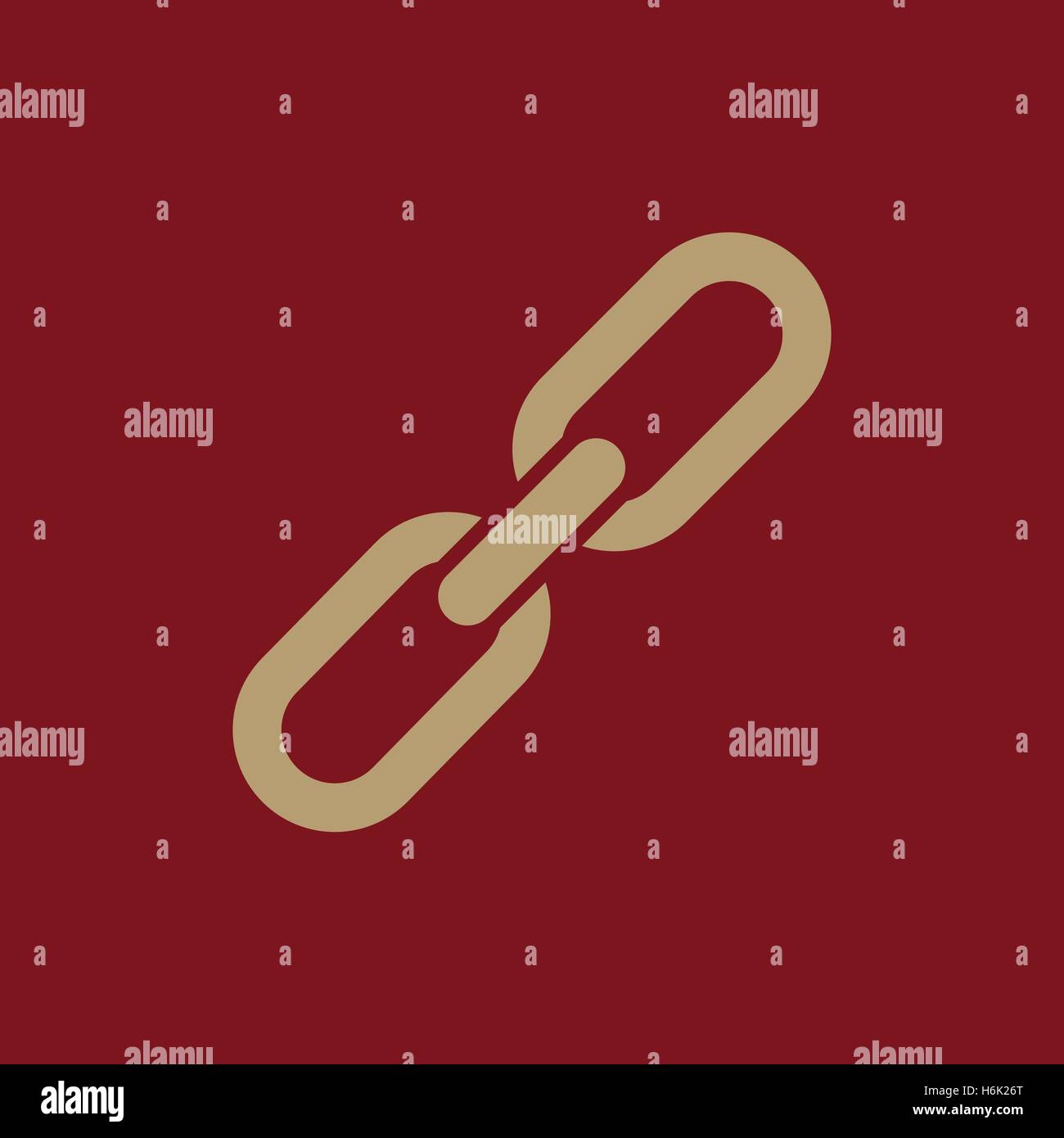 The link icon. Linked symbol. Flat Vector illustration Stock Vector ...