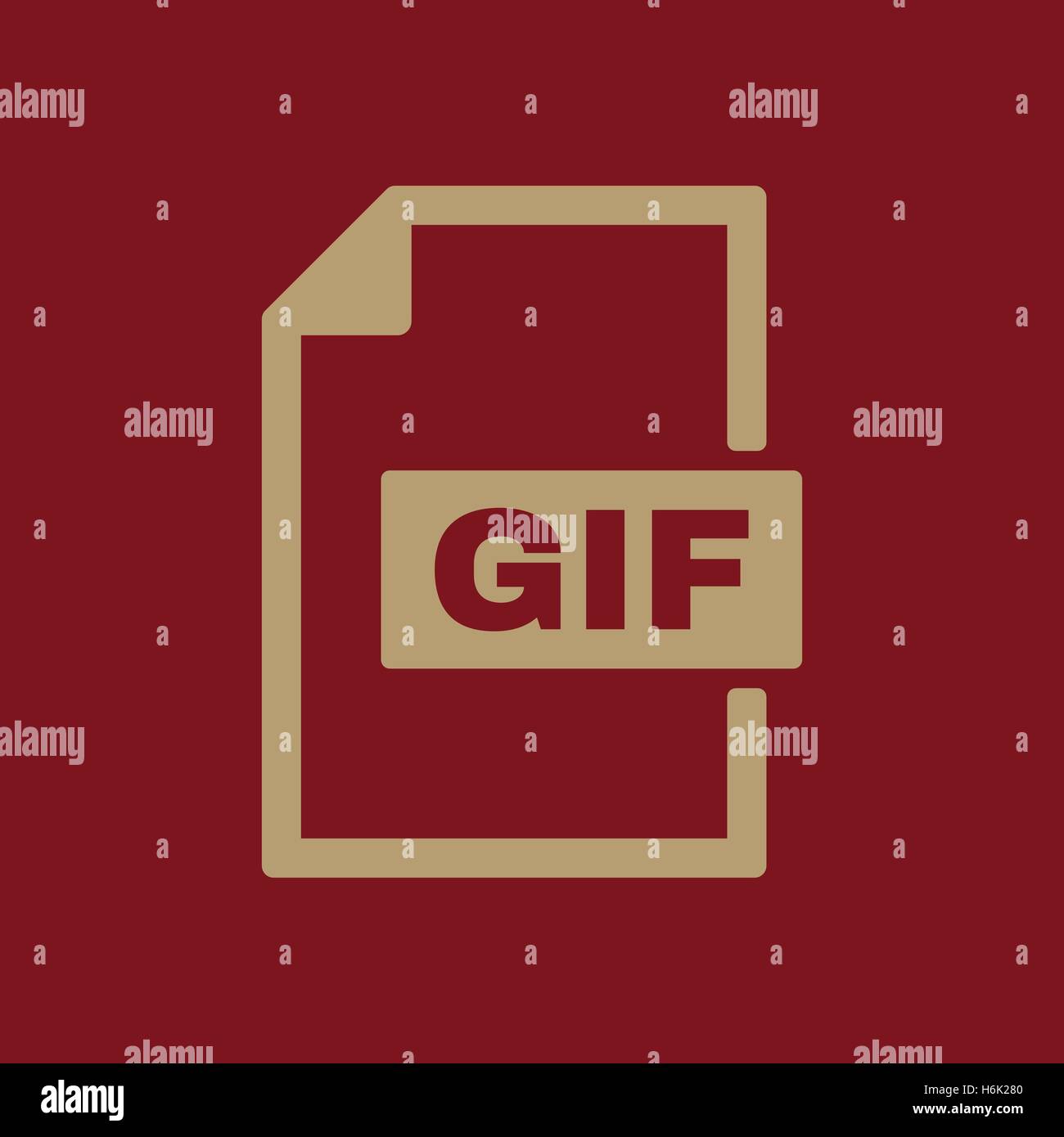 The GIF icon. File format symbol. Flat Vector illustration Stock Vector ...