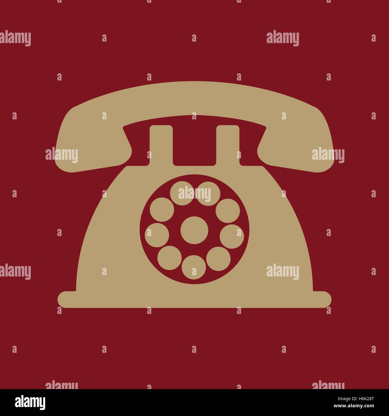 The phone icon. Telephone and support, hotline, helpdesk symbol. Flat ...
