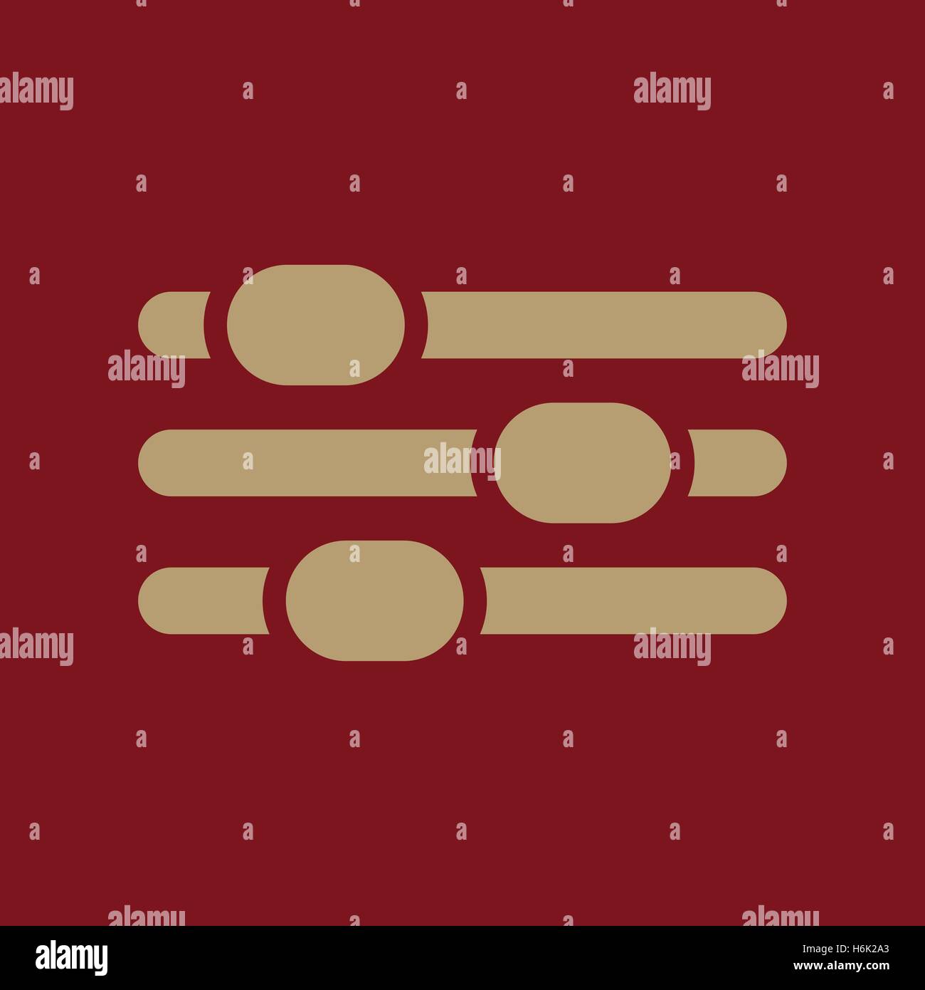 The adjustment icon. Settings symbol. Flat Vector illustration. Button ...