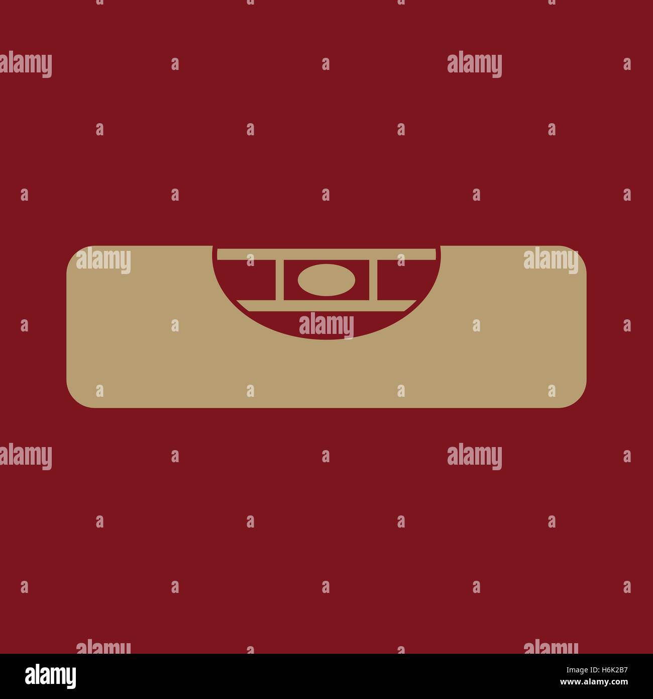 The building level icon. Bubble Level symbol. Flat Vector illustration ...