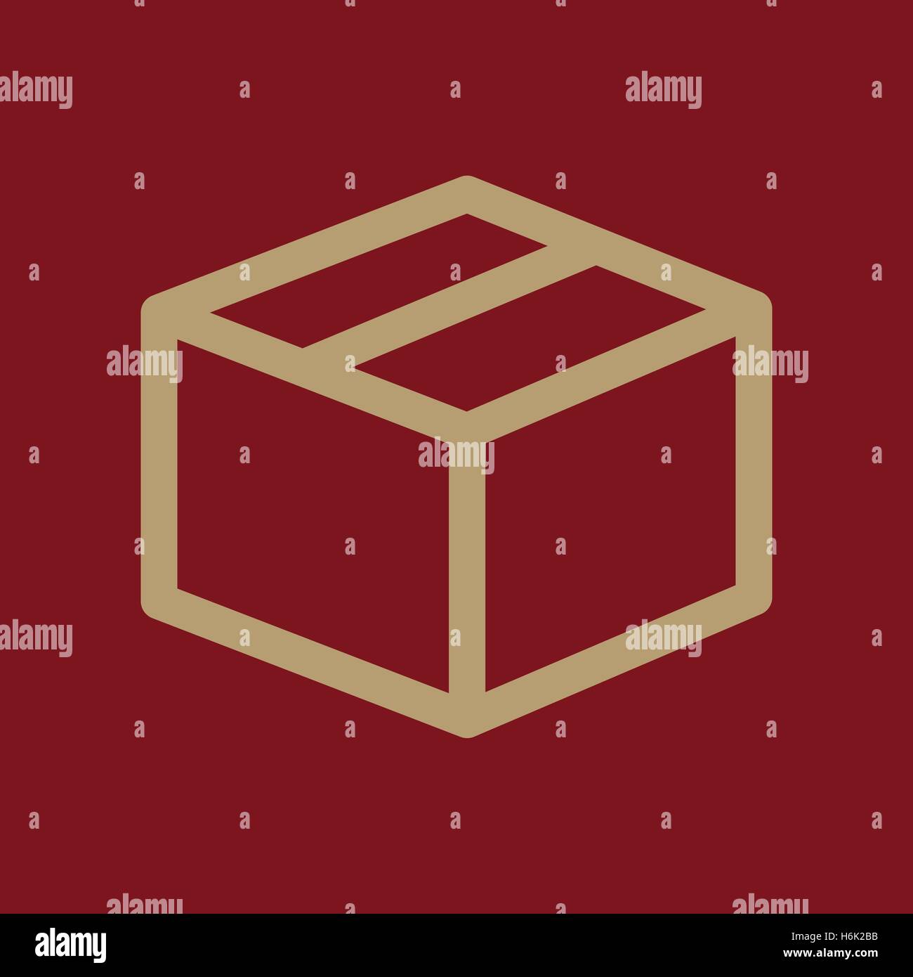 The box icon. Delivery and shipping symbol. Flat Vector illustration ...