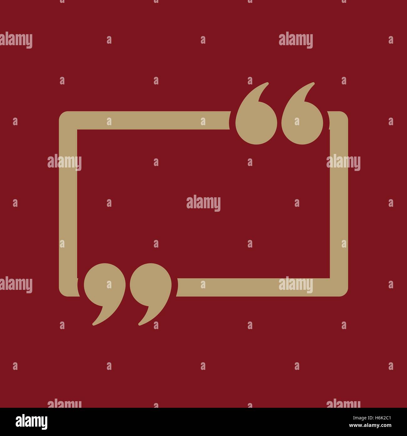 The Quotation Mark Speech Bubble icon. Quotes, citation, opinion symbol ...