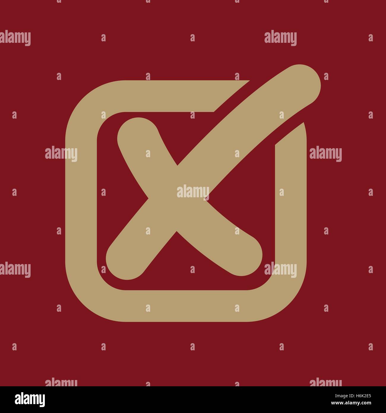 The check icon. Checkmark and checkbox, no, voting symbol. Flat Vector ...