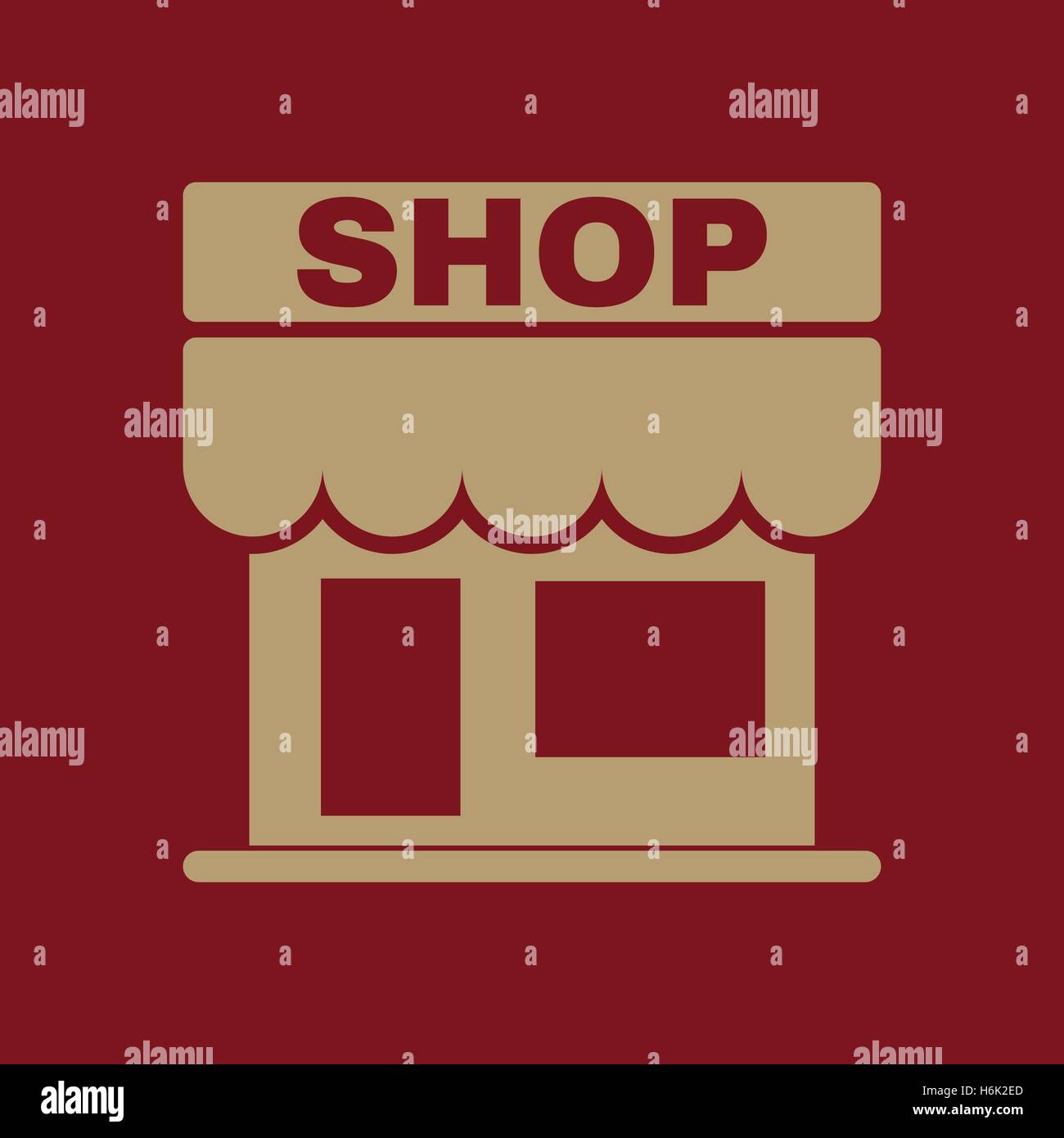 The shop icon. Store symbol. Flat Vector illustration Stock Vector ...