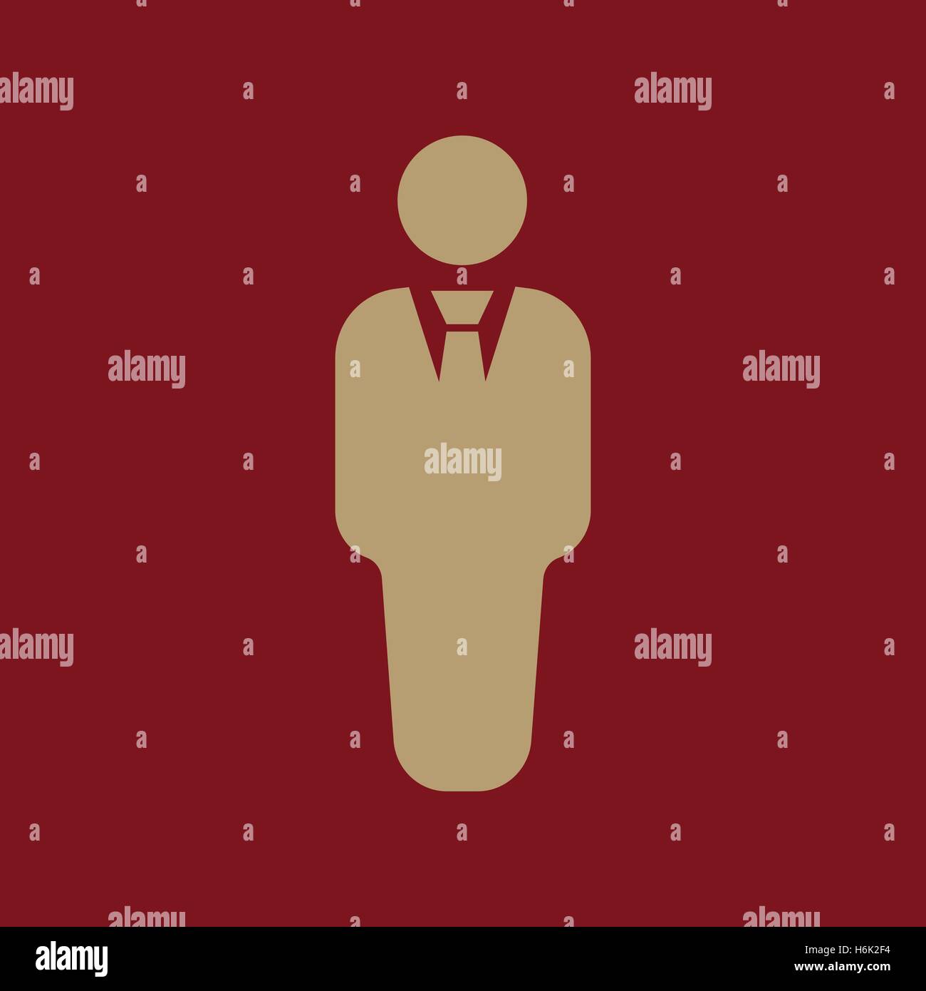 The business man icon. Avatar and user, men, gentleman symbol. Flat ...