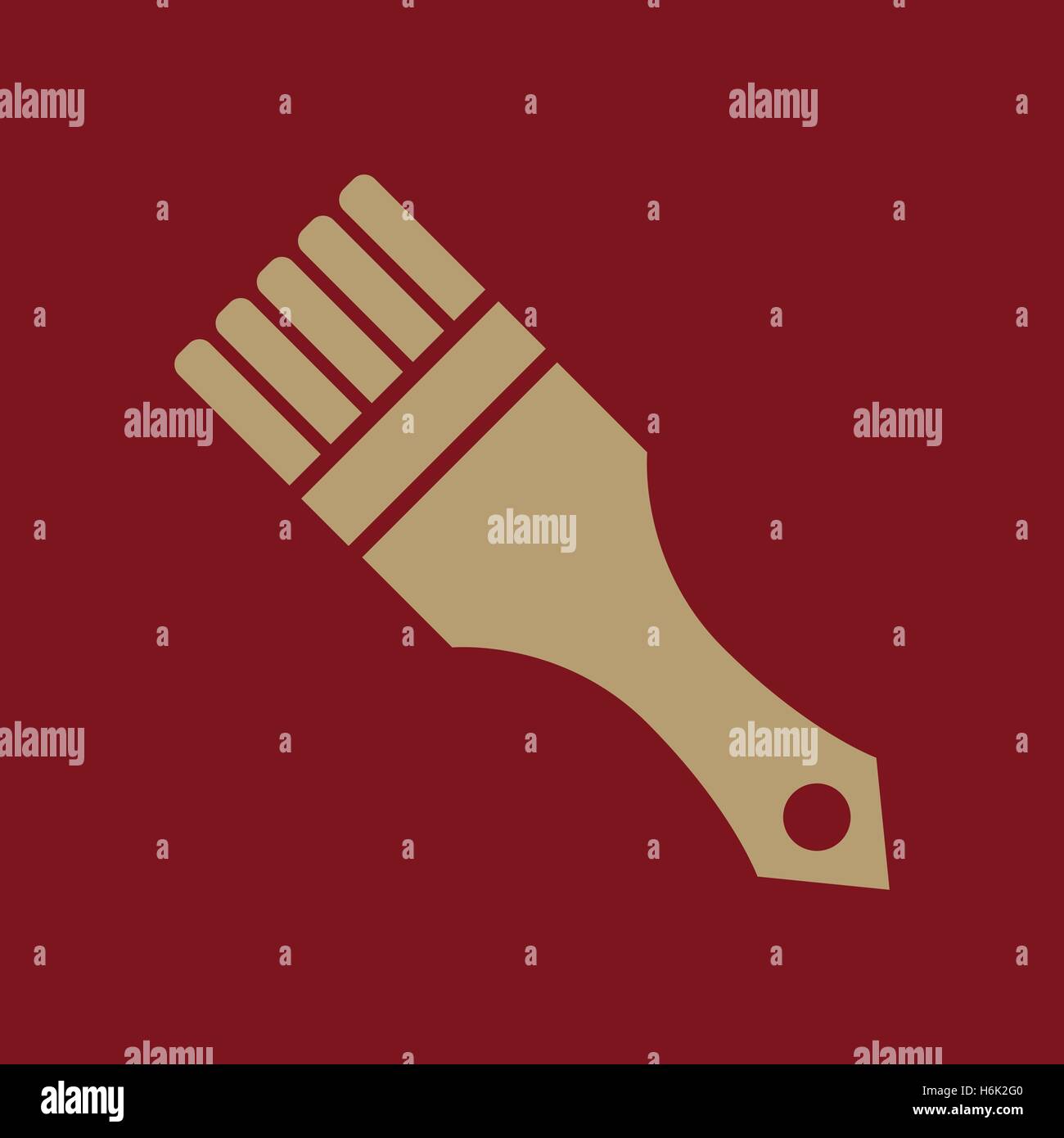 The paint brush icon. Painting and renovation, repair, coloring symbol ...