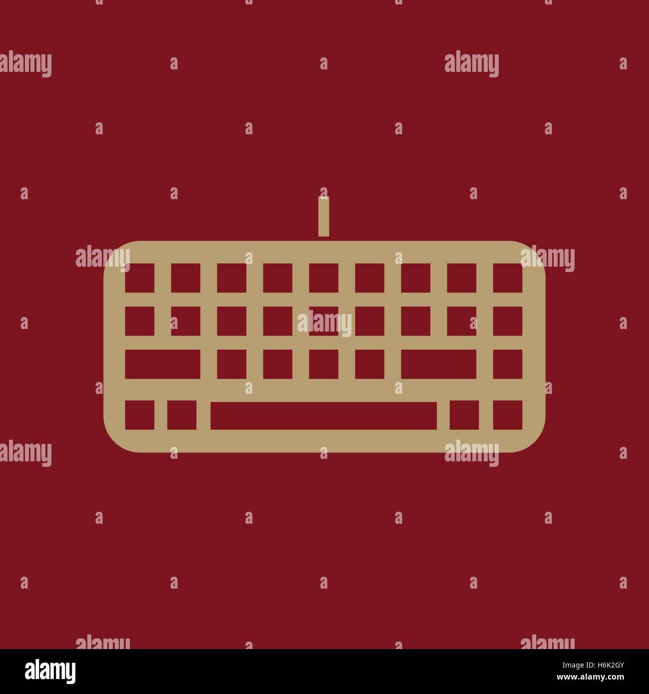 The Keyboard Icon Keypad And Input Typing Communication Symbol Flat Vector Illustration