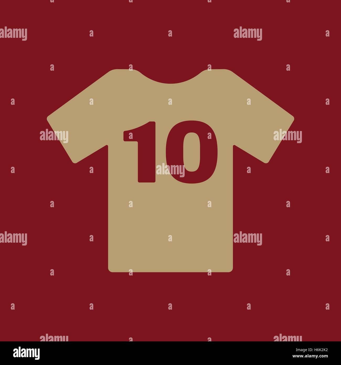 Number 10 shirt Stock Vector Images - Alamy