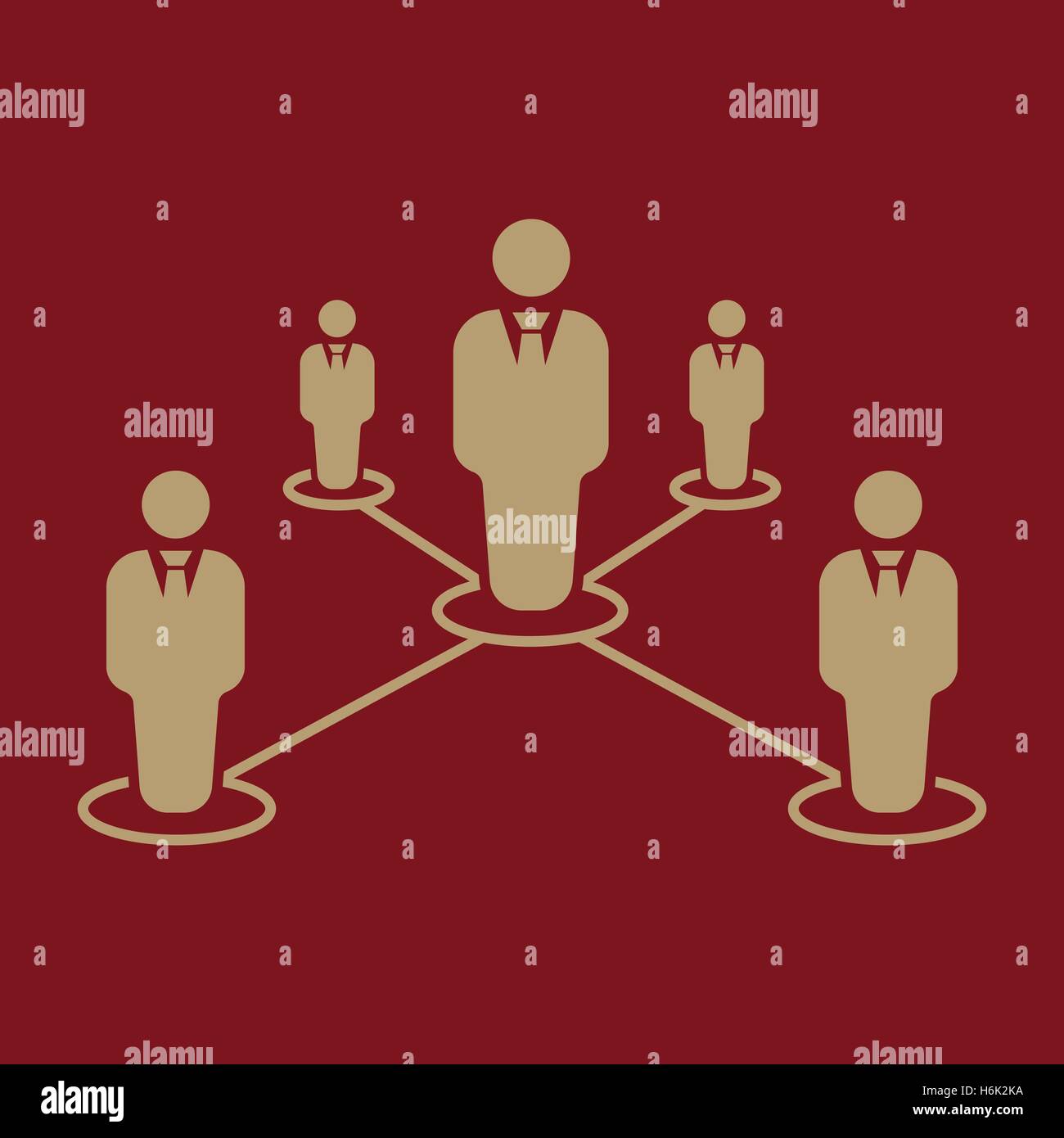 The teamwork icon. Leadership and connection, business teams symbol ...