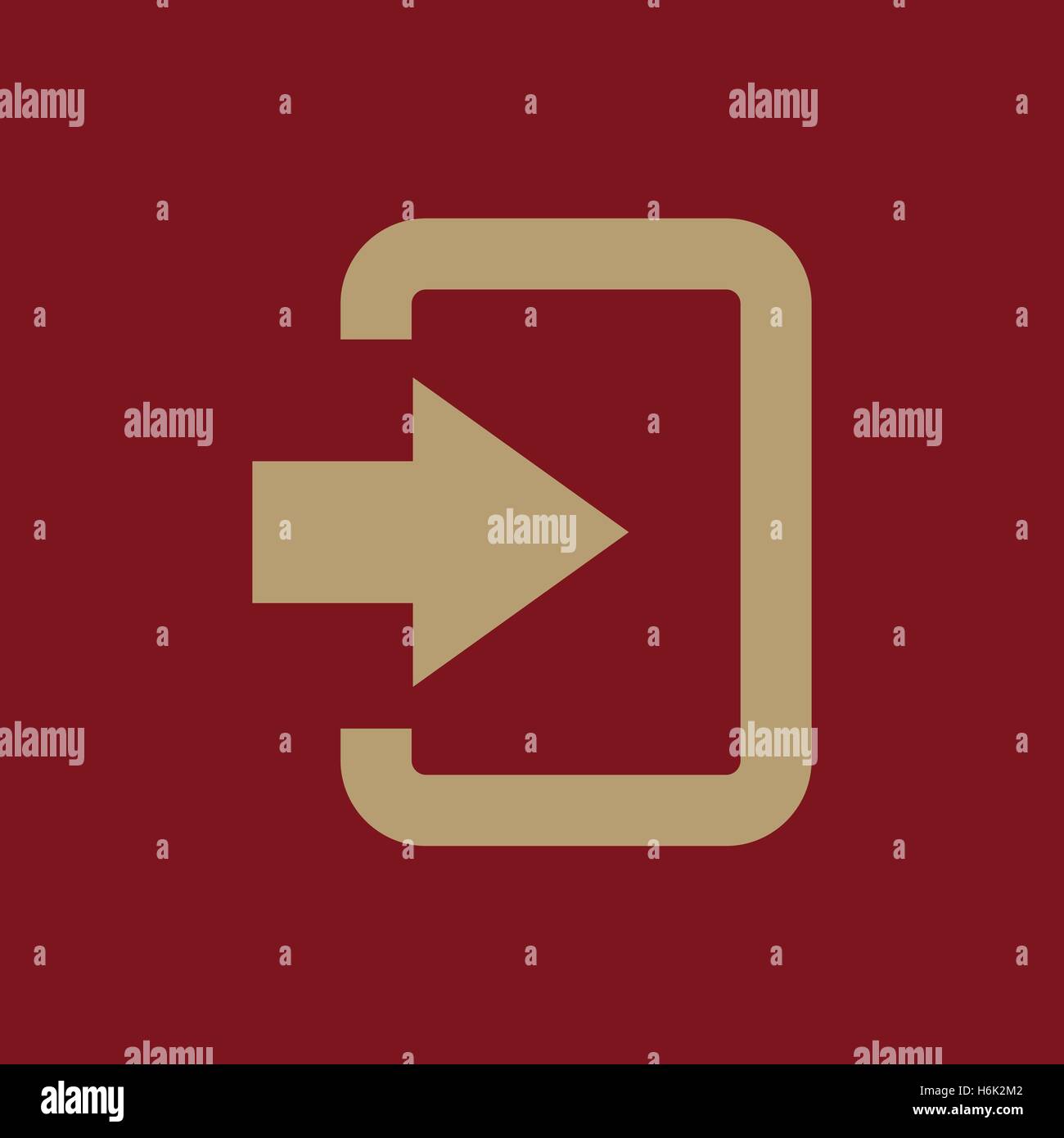 The login icon. Entry and input, authorization symbol. Flat Vector ...