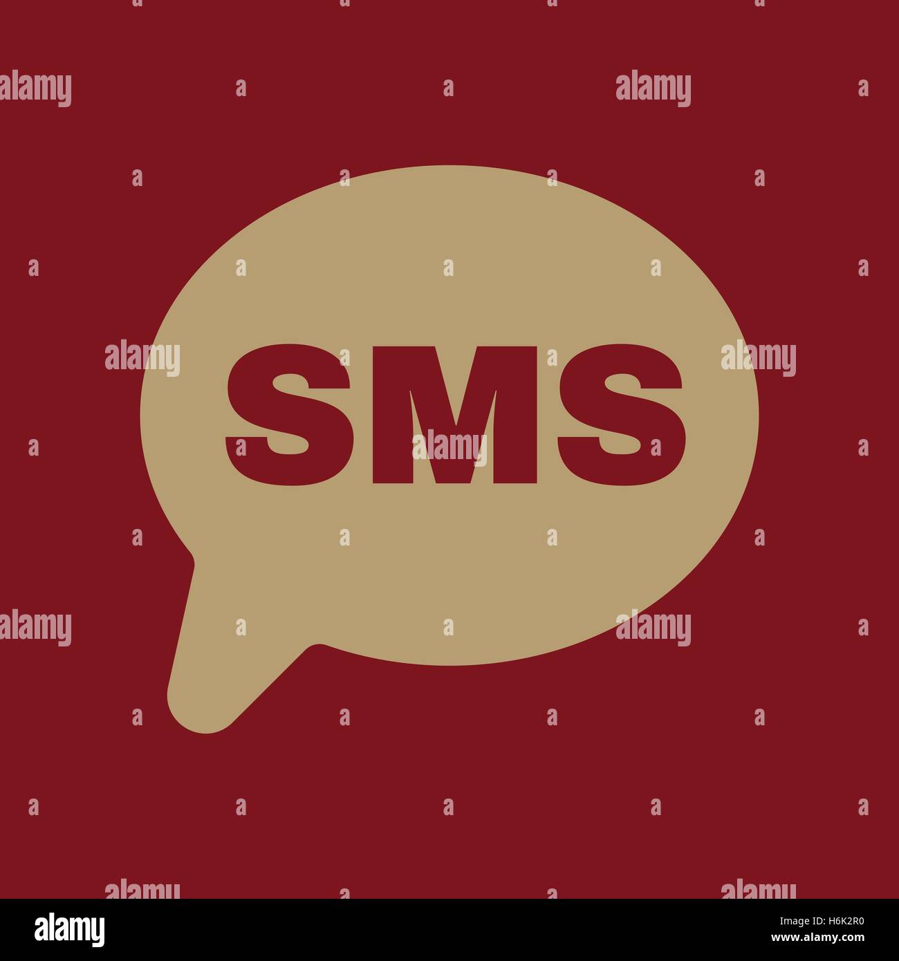 The sms icon. Text message symbol. Flat Vector illustration Stock ...