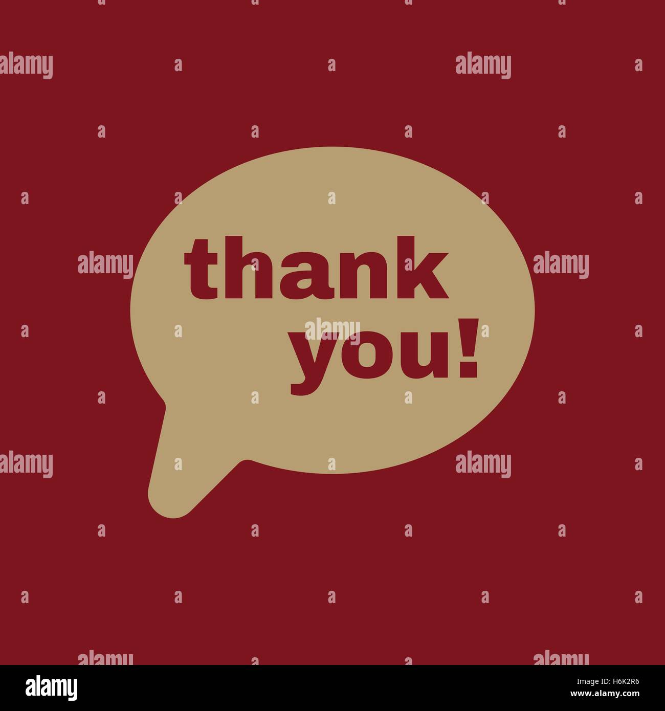 The thank you icon. Thanks symbol. Flat Vector illustration Stock ...