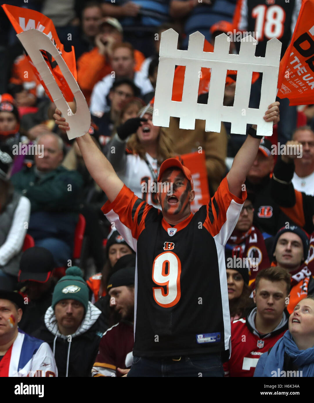 Cincinnati Bengals fans during the NFL International Series match at ...