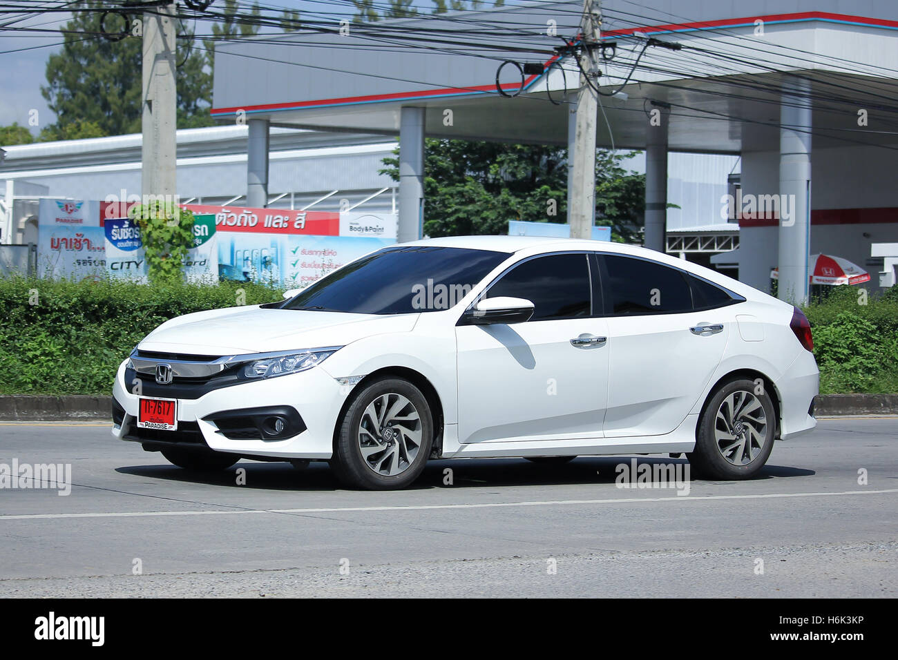 CHIANGMAI, THAILAND - OCTOBER 9 2016: Private car, New Honda Civic. On ...