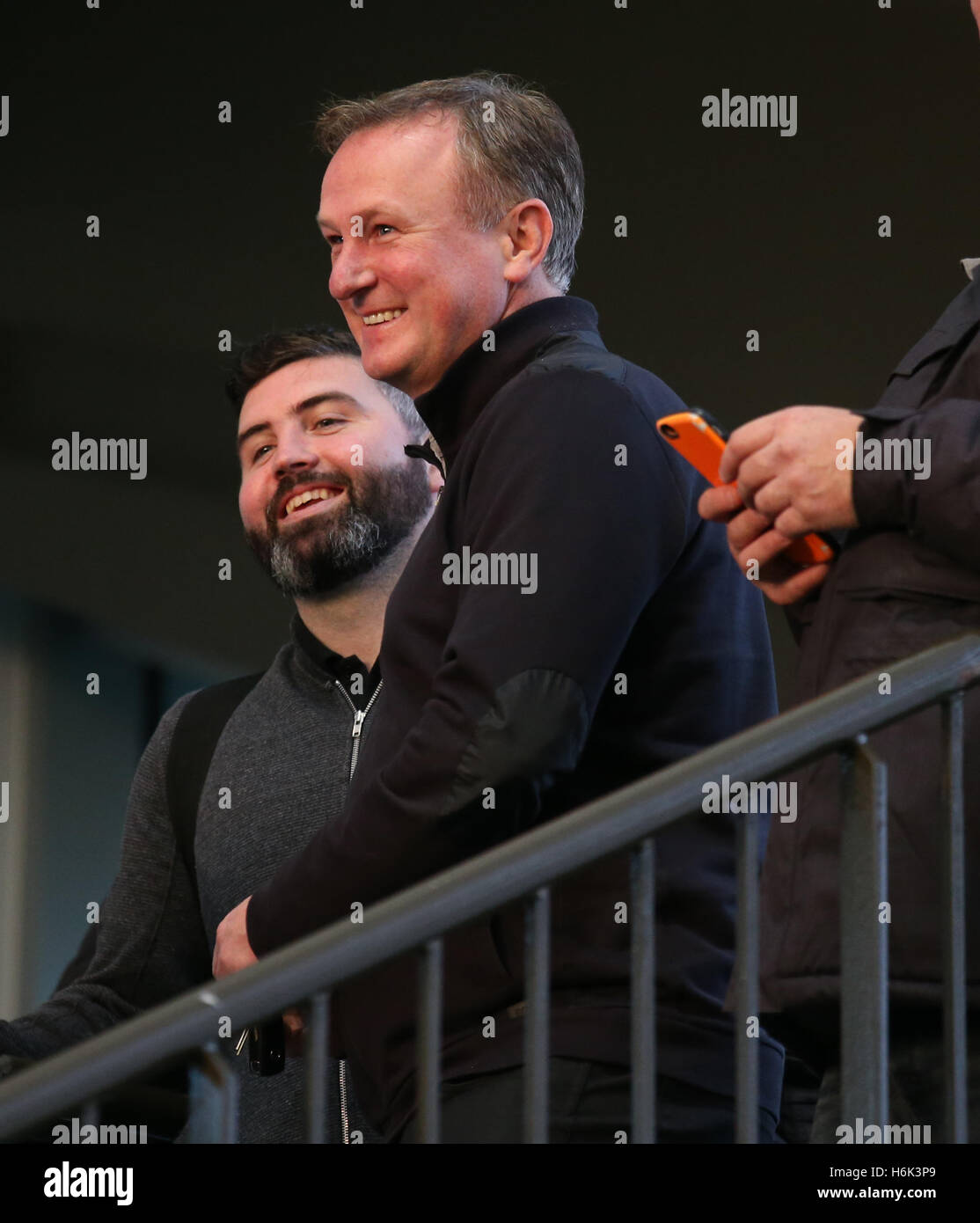 Northern Ireland manager Michael O'Neil at the Under-16 Victory Shield ...