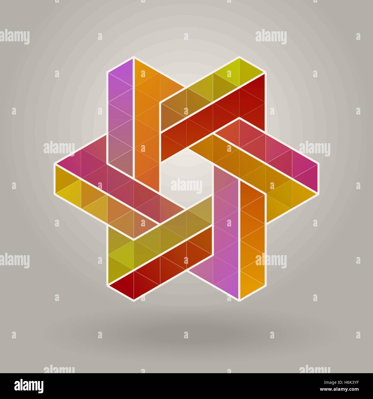 Hexagonal star Stock Vector Images - Alamy