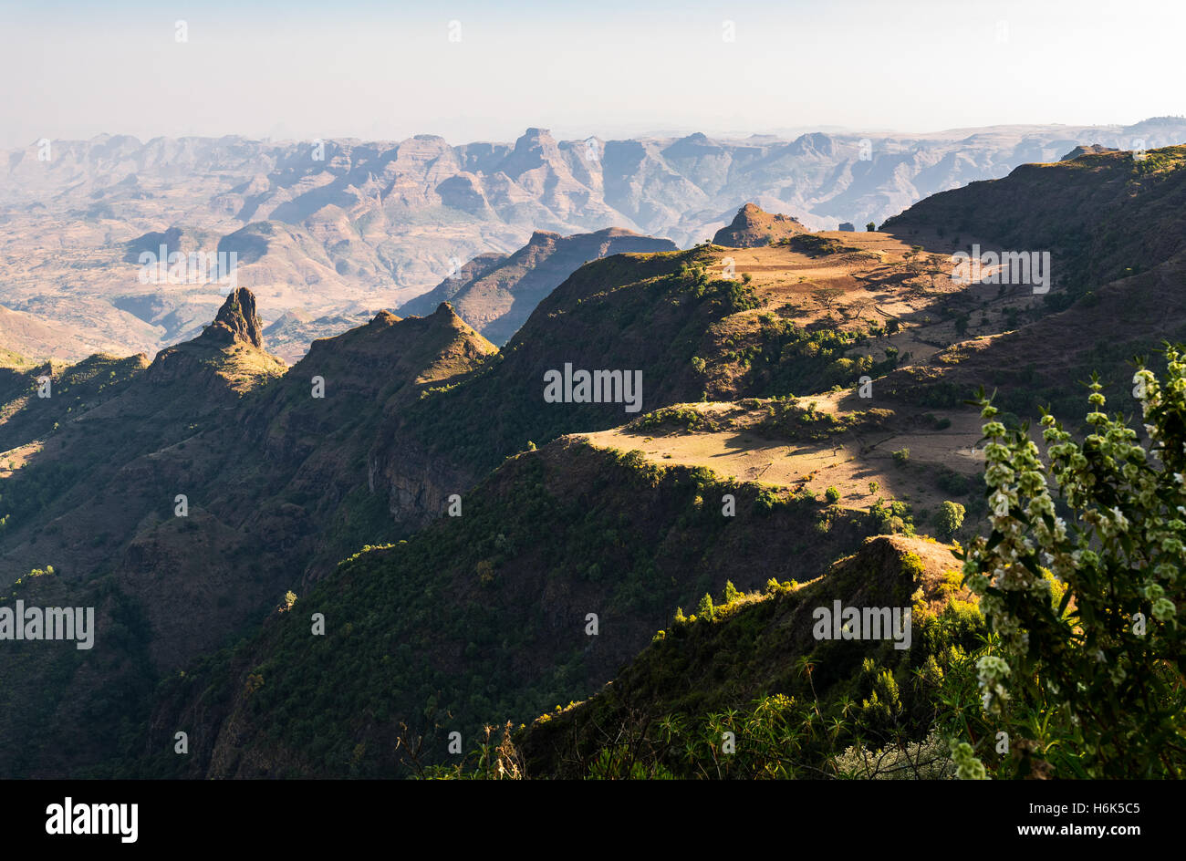 Ethiopia, Kosoye, view on the Semien mountains Stock Photo - Alamy