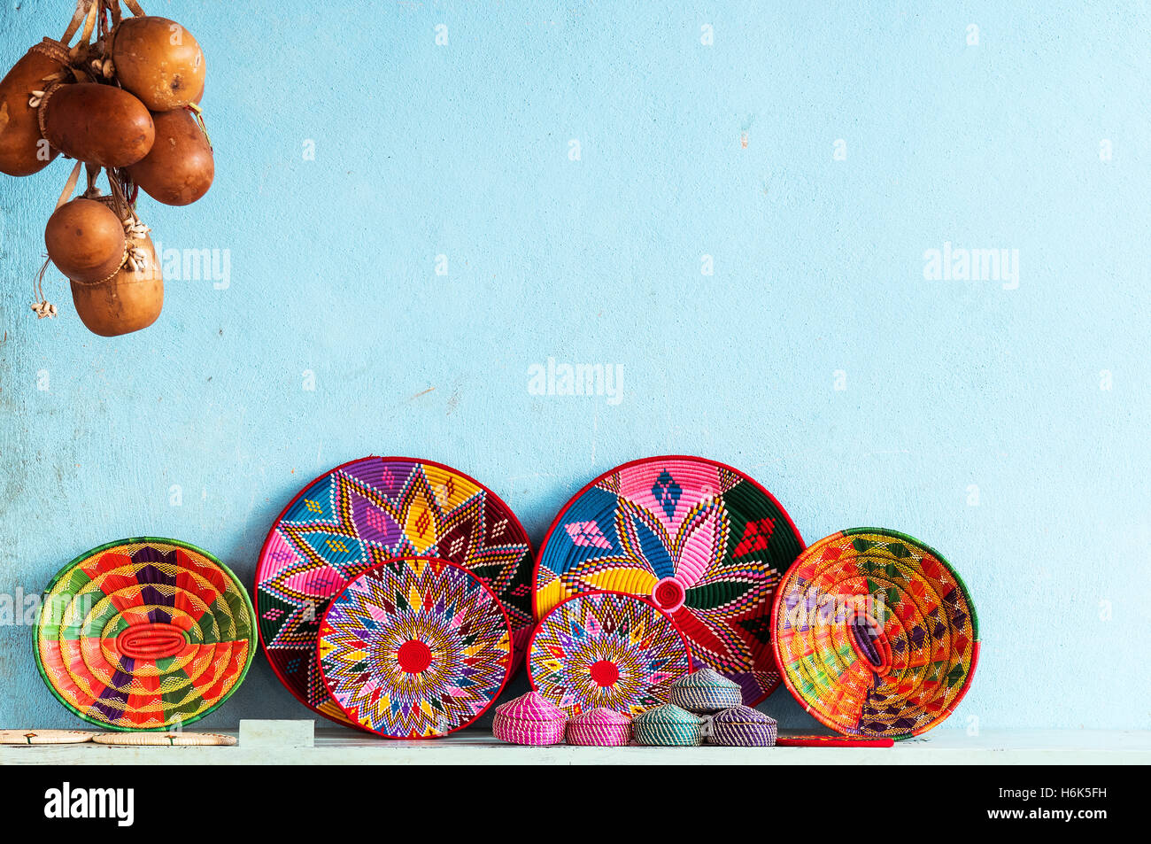 Ethiopia, Axum, traditional craft in front of an house Stock Photo - Alamy
