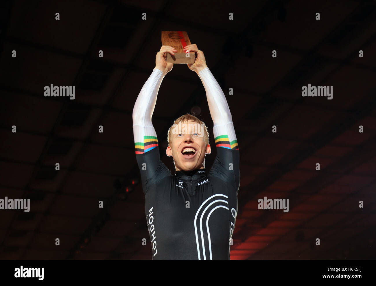 Germany's Joachim Eilers celebrates winning the overall Men's Sprint ...