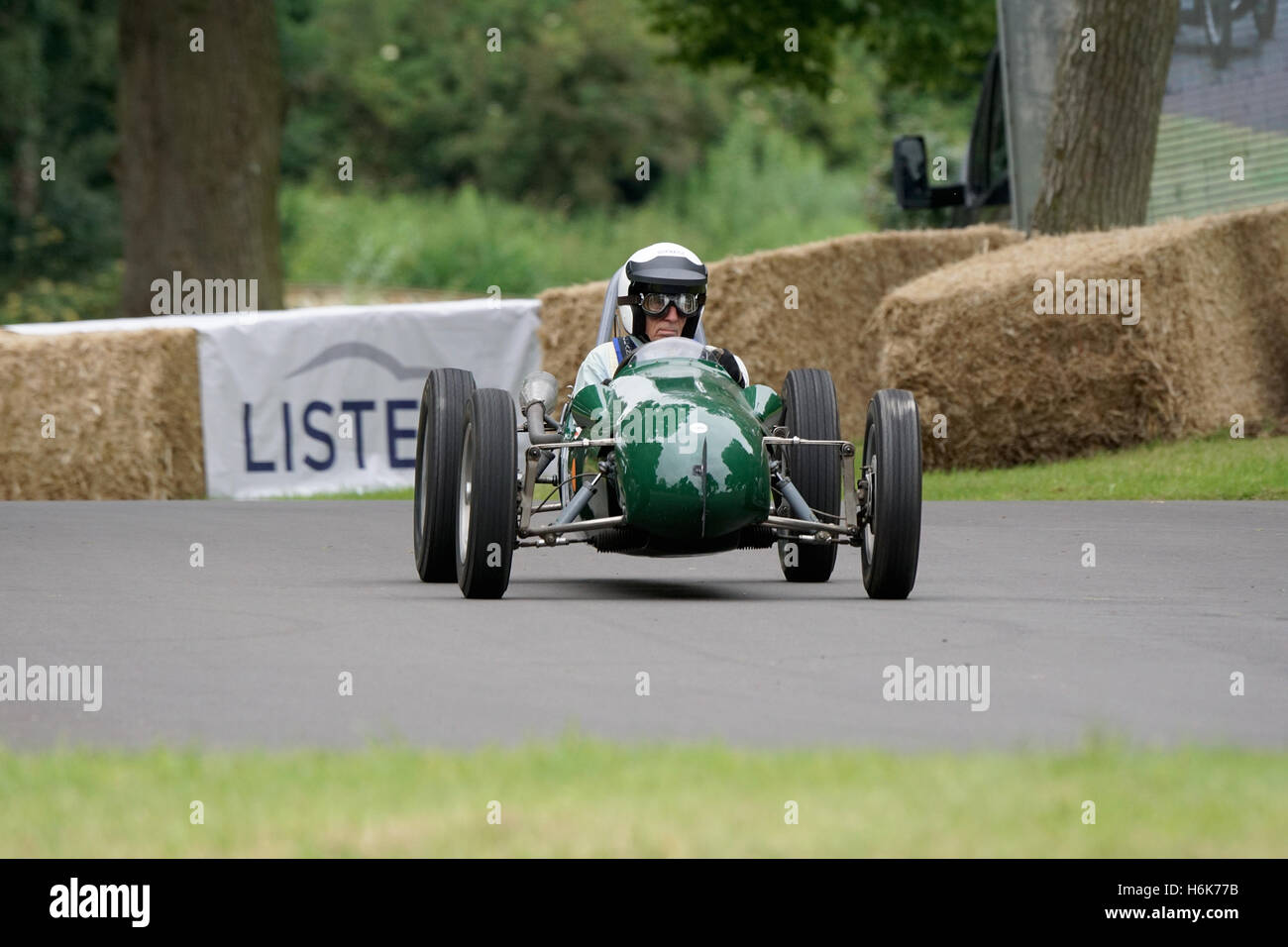 John Dent aboard a 1954 Cooper MkVIII at The Chateau Impney Hillclimb ...