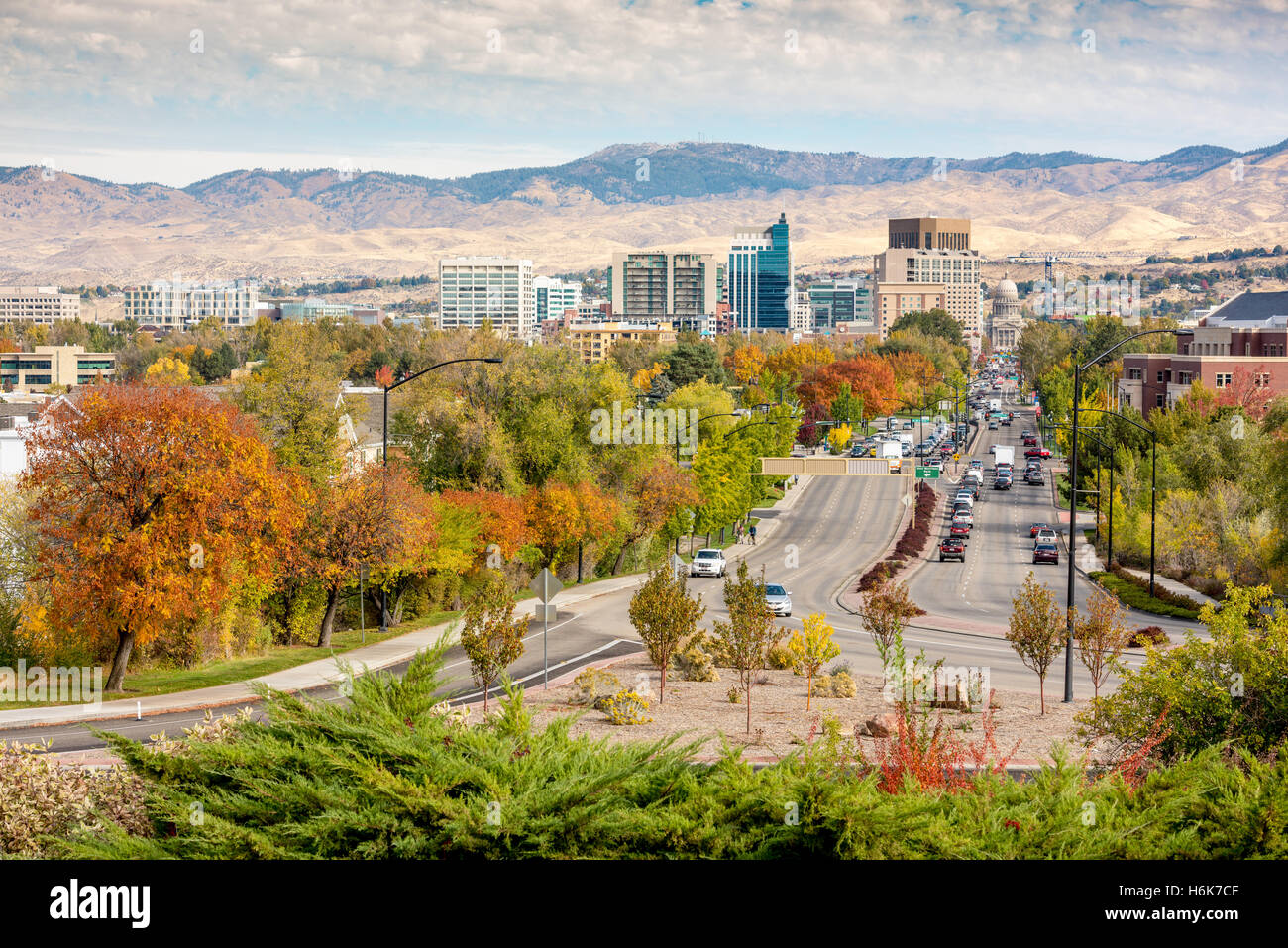 City Boise Idaho Skyline In High Resolution Stock Photography and ...