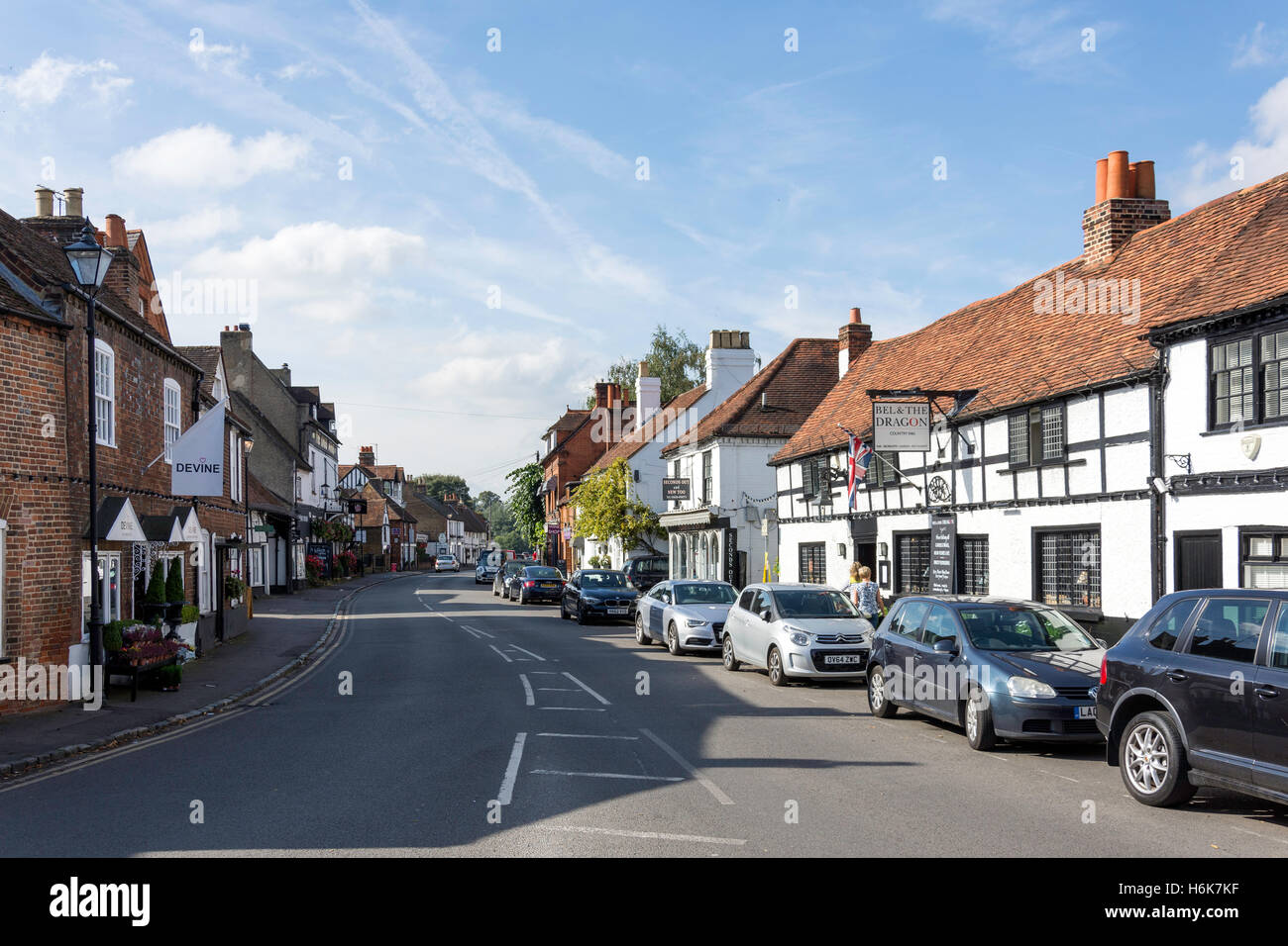 High Street, Cookham, Berkshire, England, United Kingdom Stock Photo ...