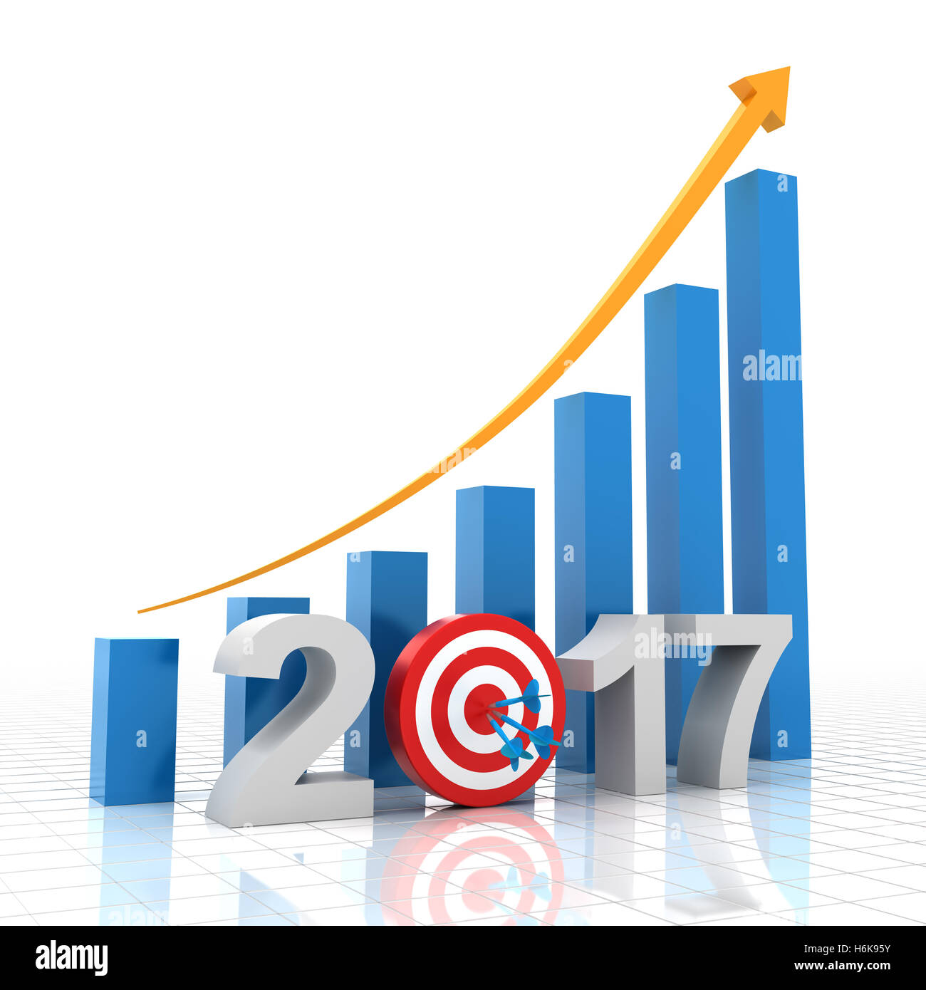 Growth target 2017 Stock Photo - Alamy