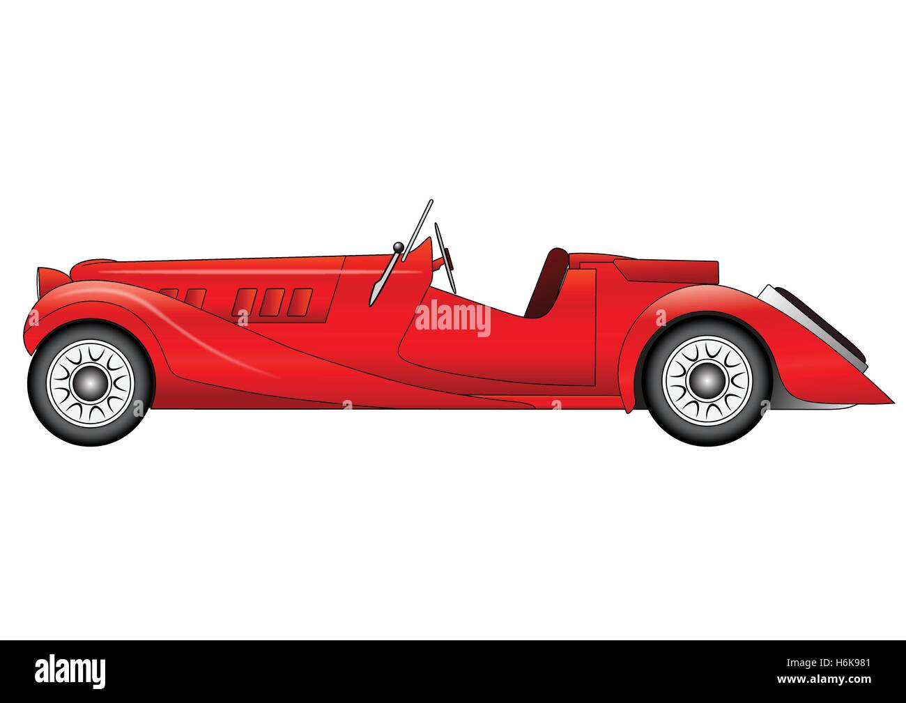 Classic red white vintage Stock Vector Images - Alamy