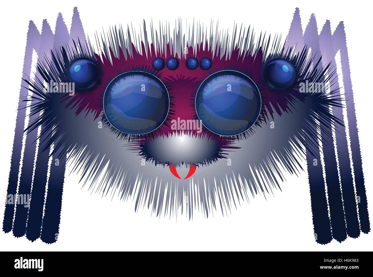 Scary spider cartoon Cut Out Stock Images & Pictures - Alamy