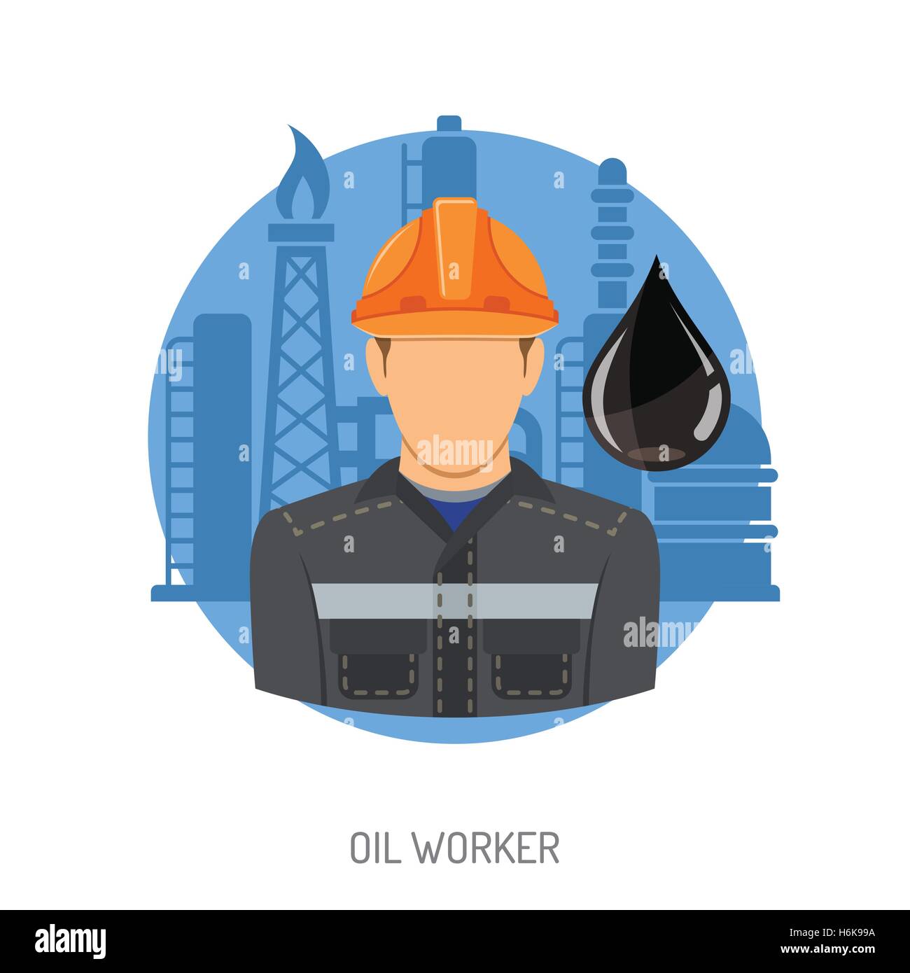 Oil and gas industry and worker Cut Out Stock Images & Pictures - Alamy