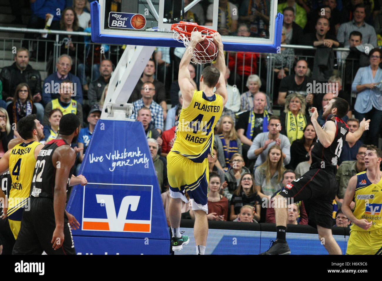 Hagen, Germany. 30th Oct, 2016. Slam Dunk, Trent Plaisted #44 (Phoenix ...