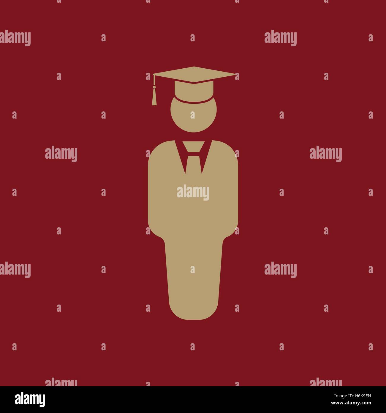 The student boy icon. School and academy, college, education symbol ...