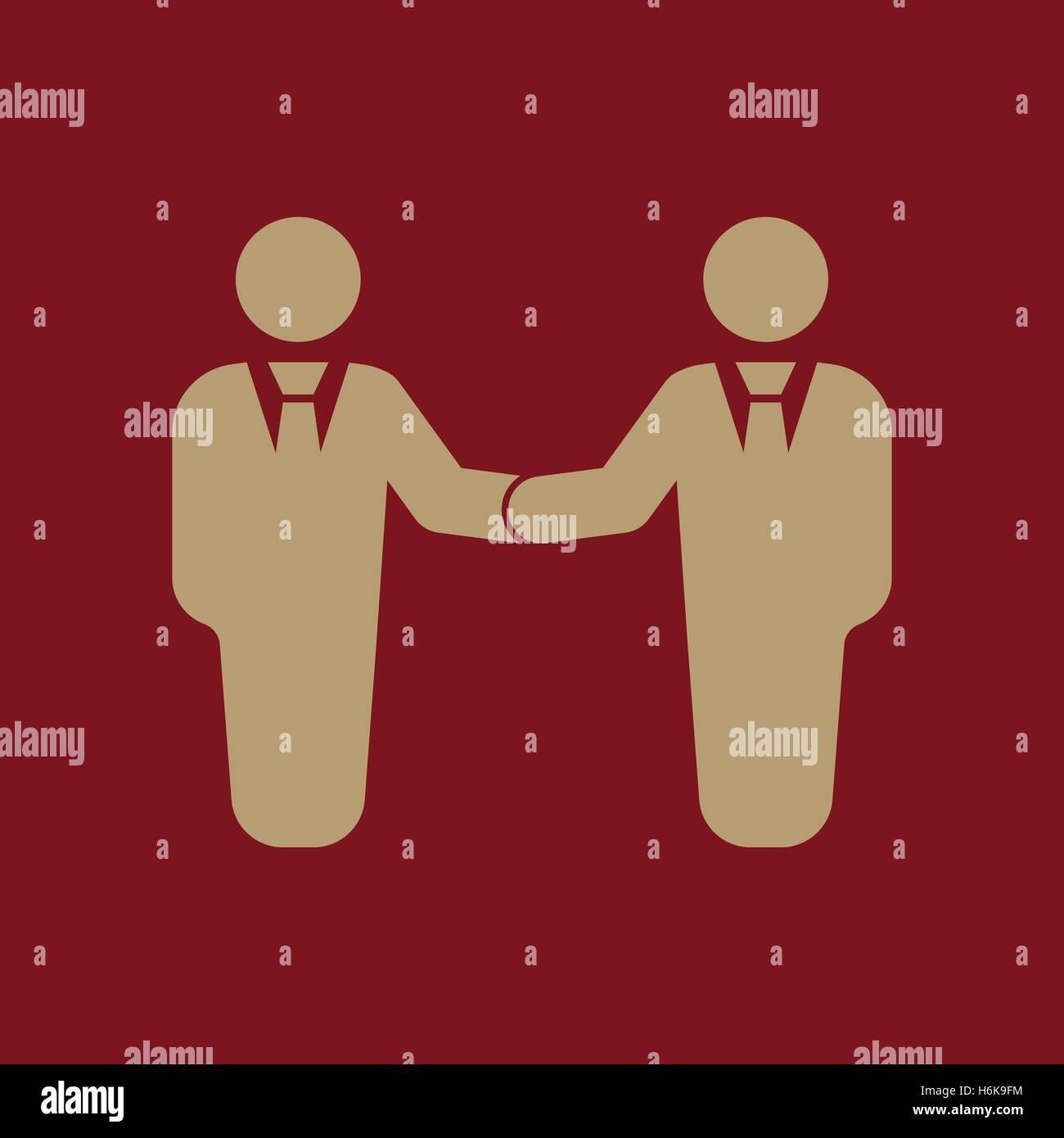 The handshake icon. Partnership and negotiation, cooperation symbol ...