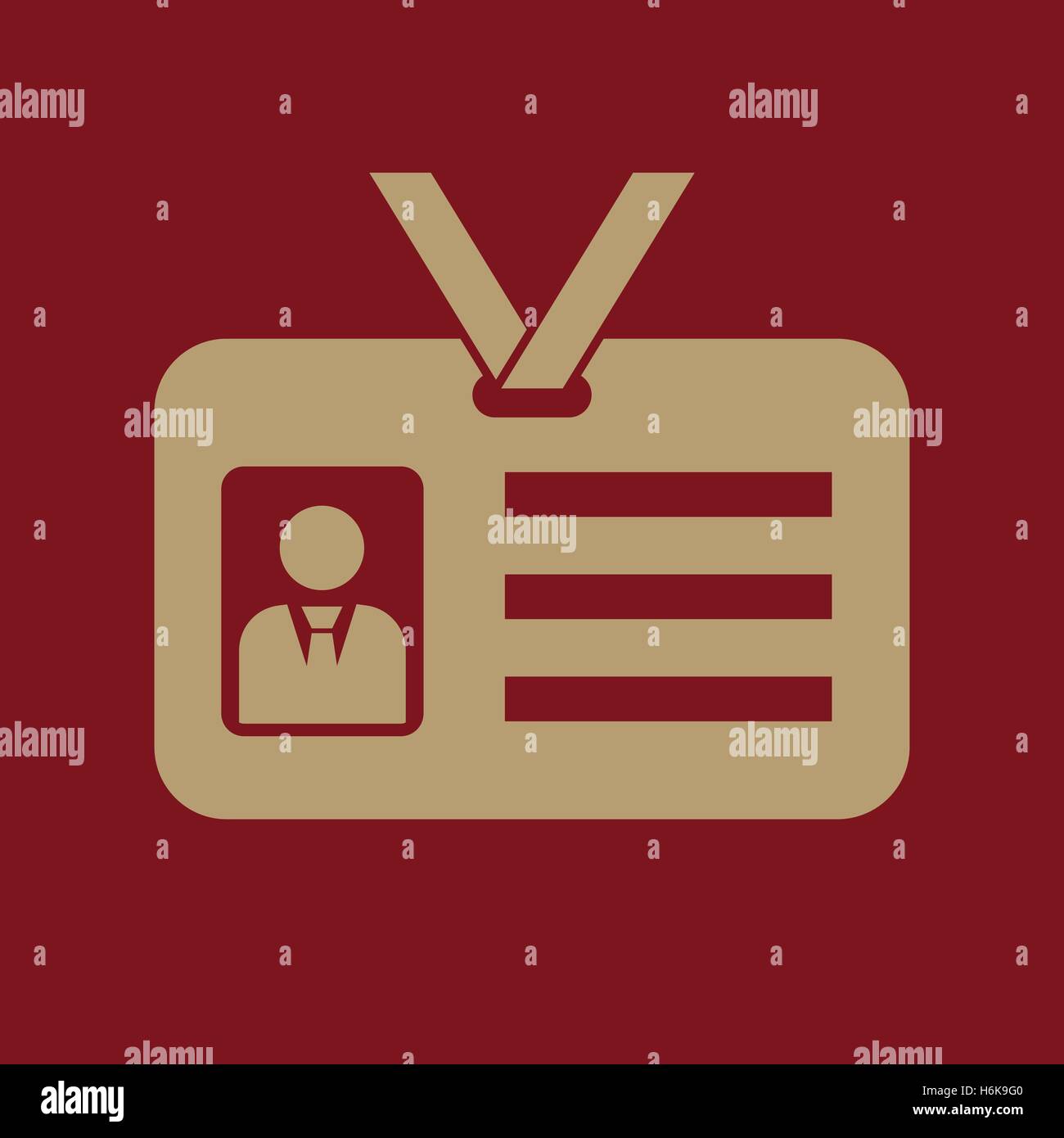 The accreditation icon. Admission and badge, identification, pass ...
