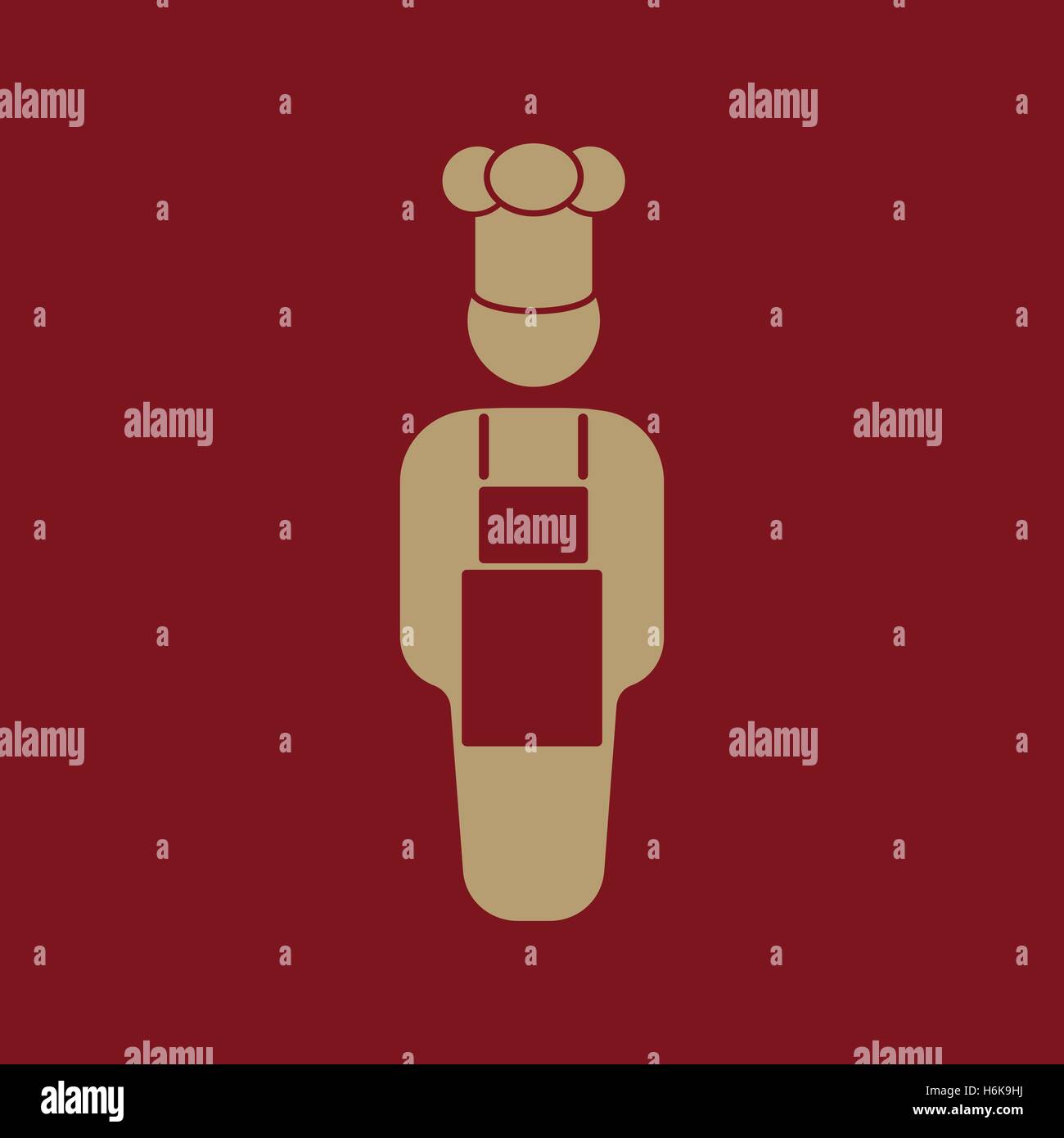 The cook icon. Chef and baker, restaurant, cafe symbol. Flat Vector ...