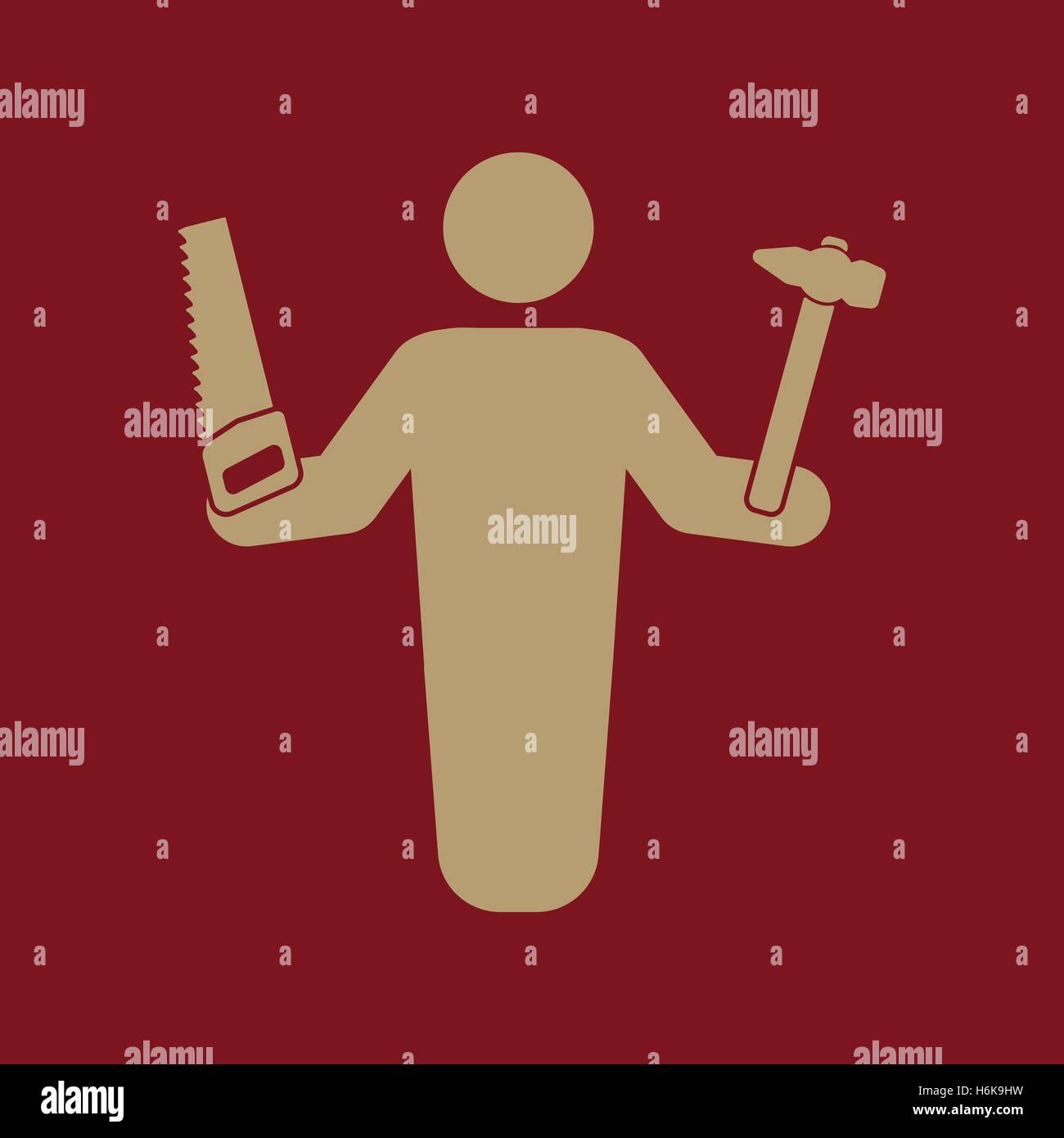 Woodworker silhouette hi-res stock photography and images - Alamy