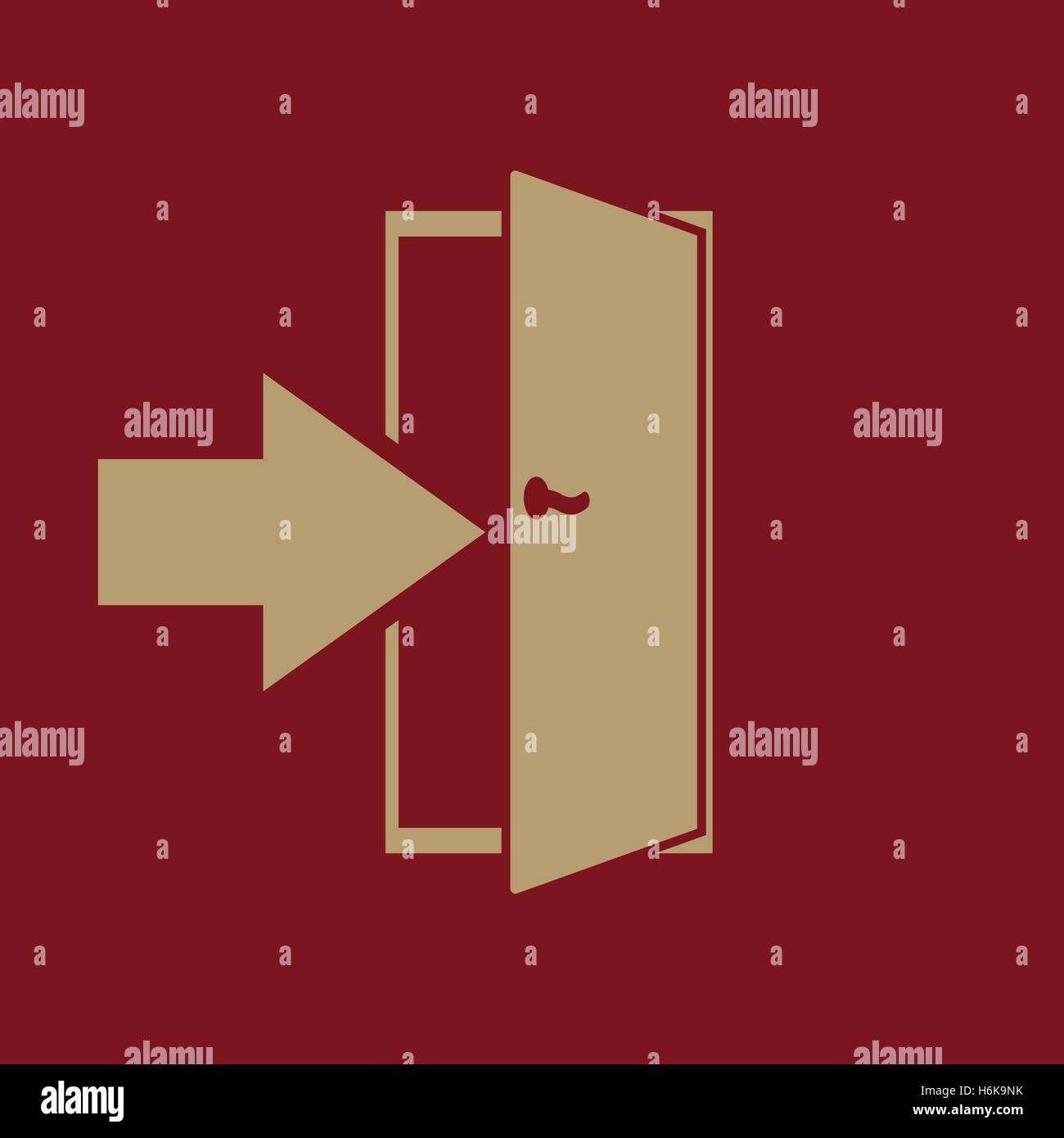 The login icon. Entry and input, authorization symbol. Flat Vector ...