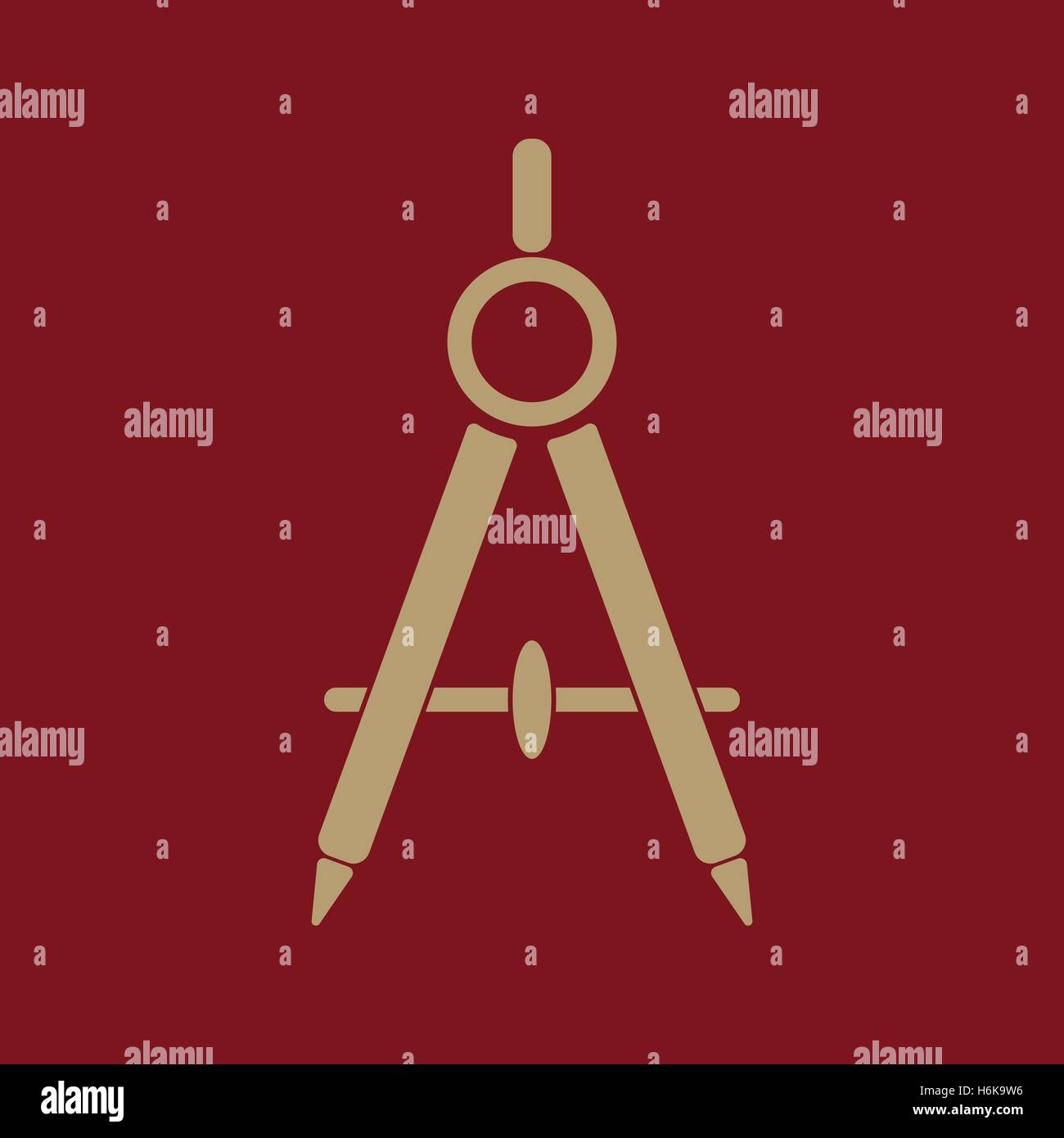 The divider icon. Surveyor and geometry, engineer, architect, school ...