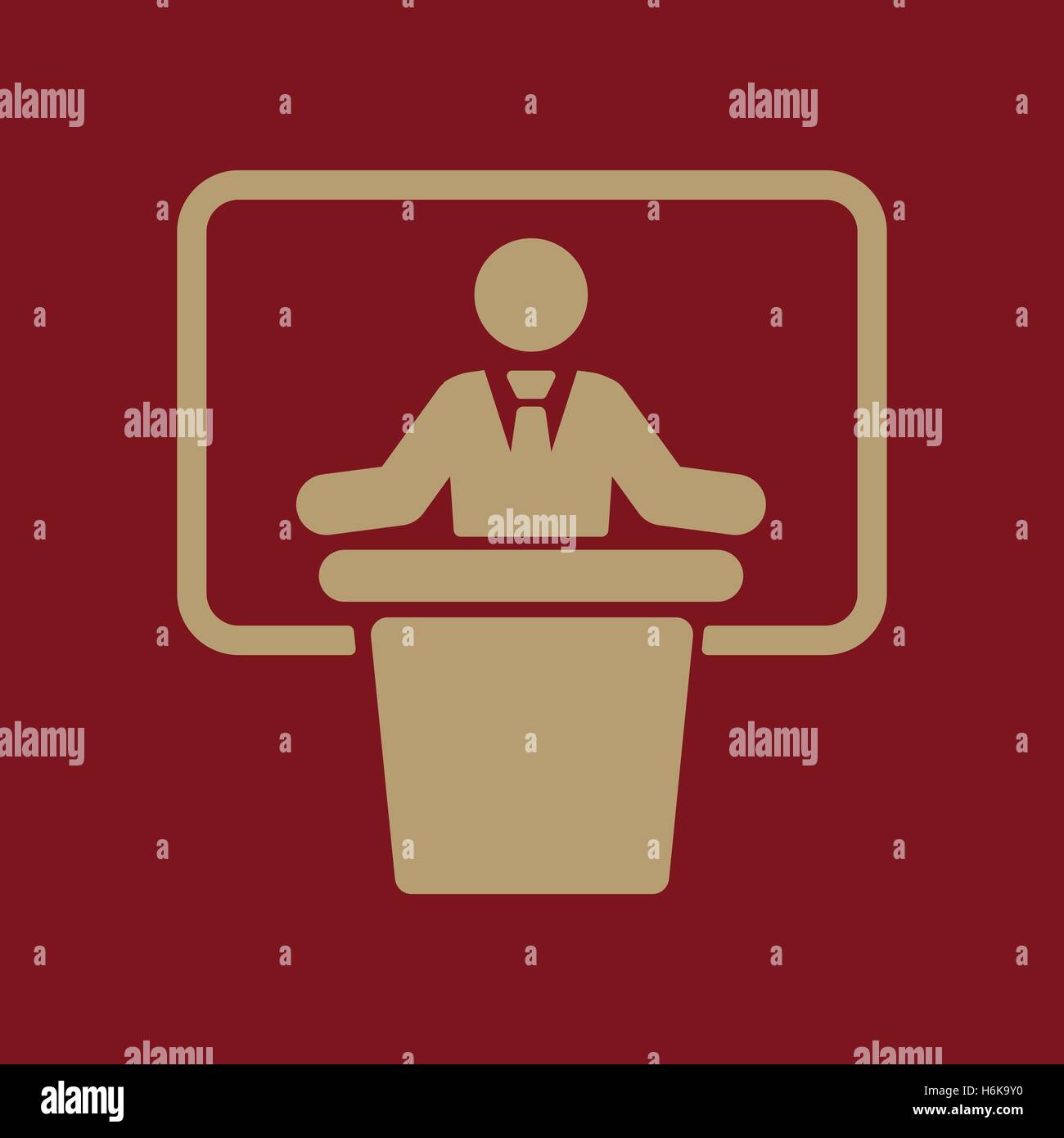 The speech icon. Speak and broadcaster, orator, presentation ...