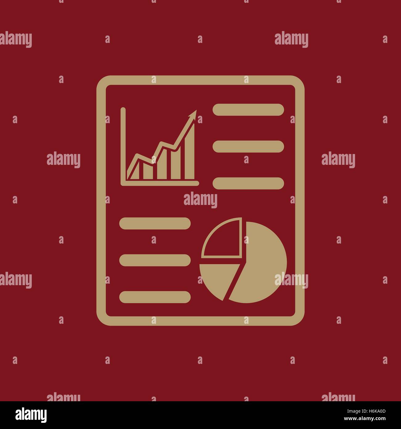The business report icon. Audit and analysis, document, plan symbol ...