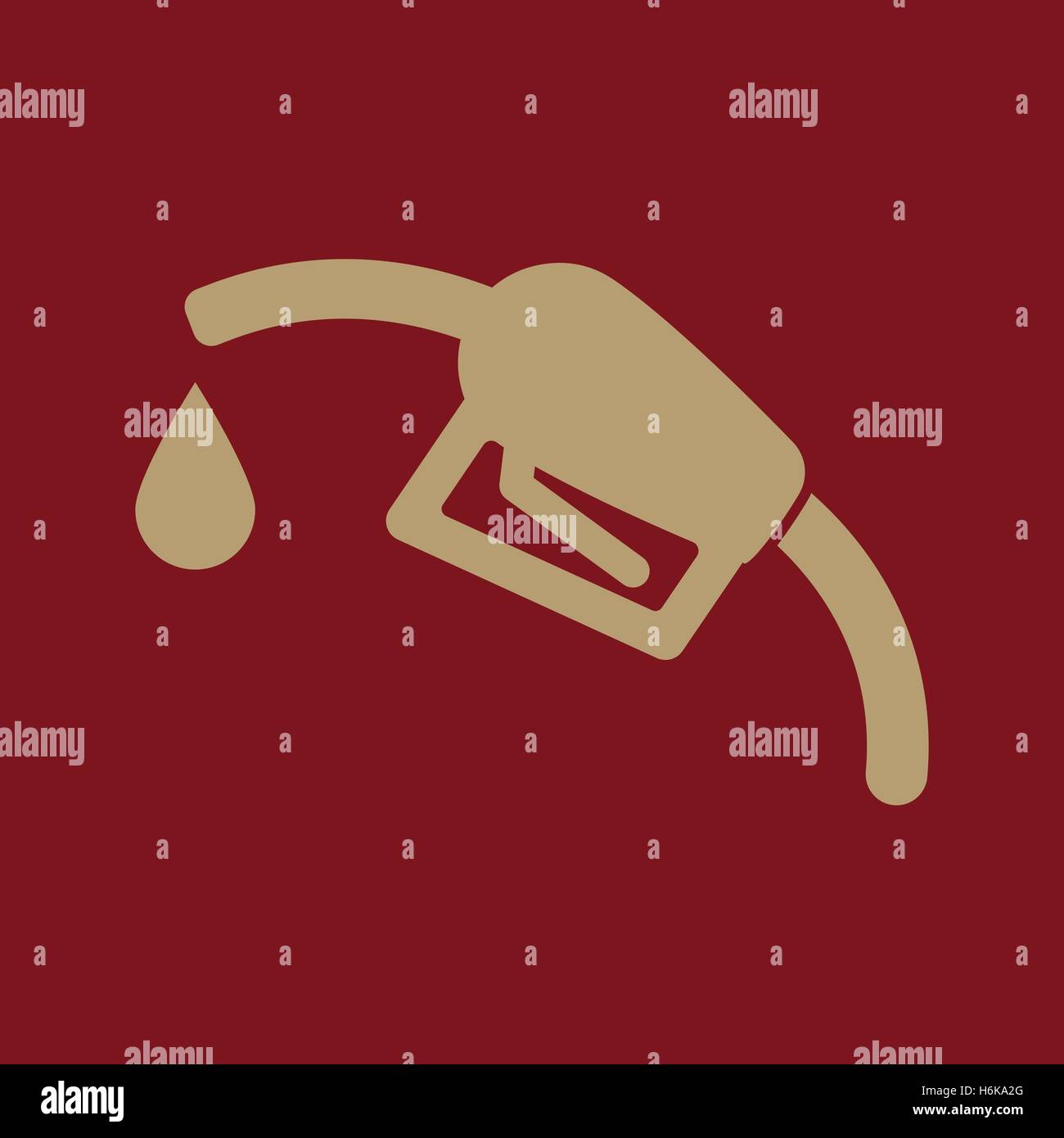 The gas station icon. Gasoline and diesel fuel symbol. Flat Vector ...