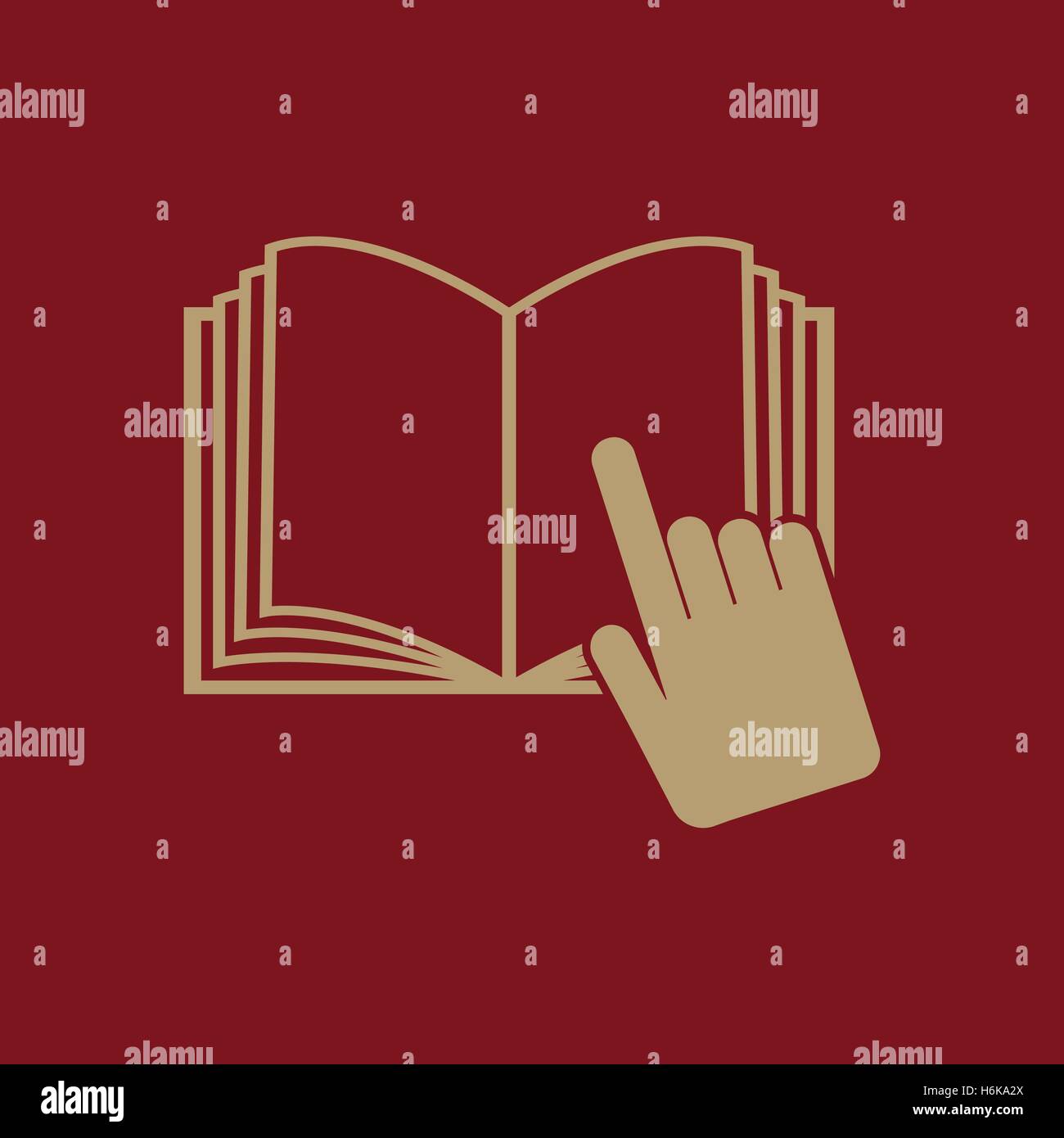 The open book icon. Manual and tutorial, instruction symbol. Flat ...