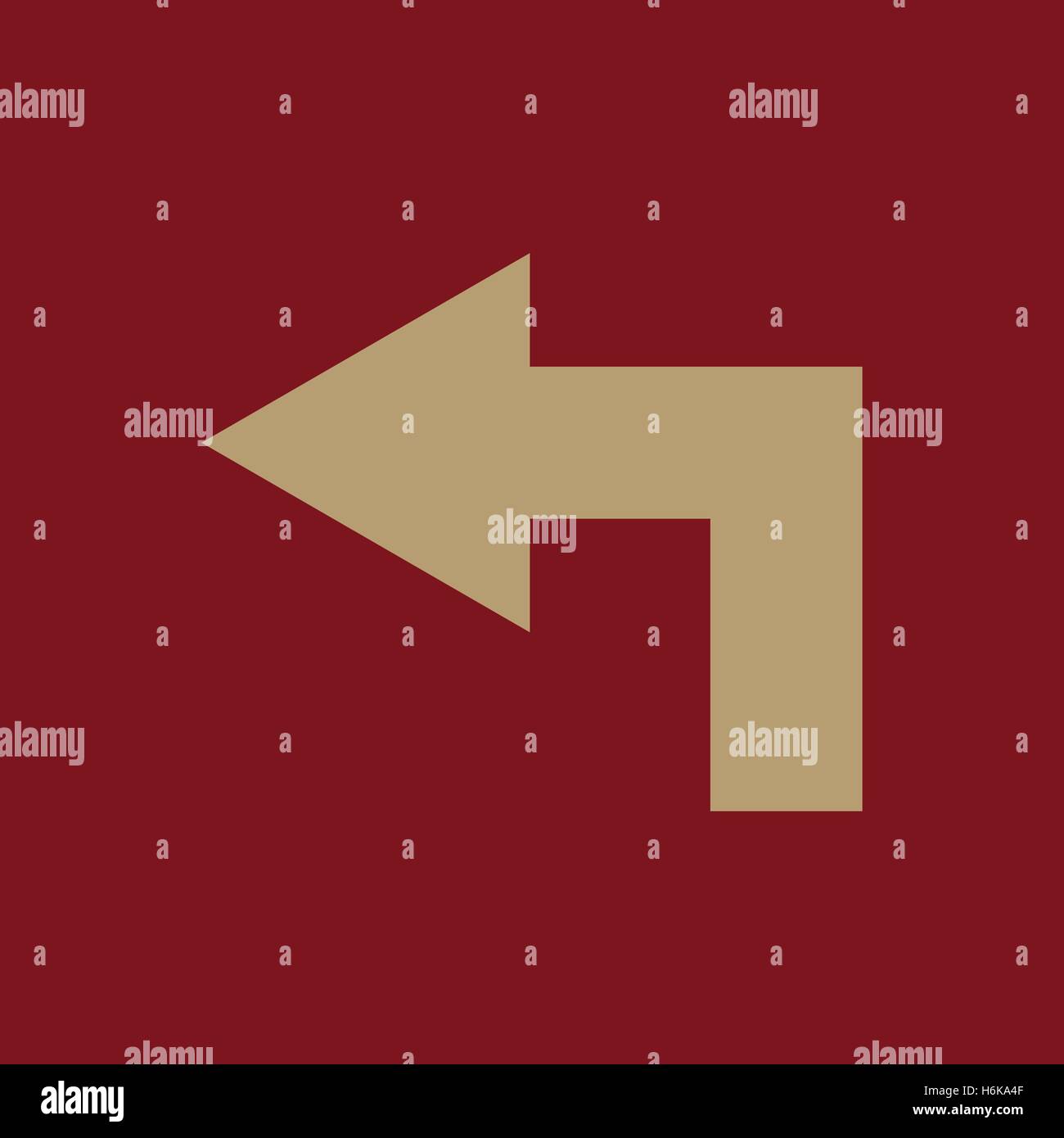 The left icon. Direction and arrow, navigation symbol. Flat Vector ...