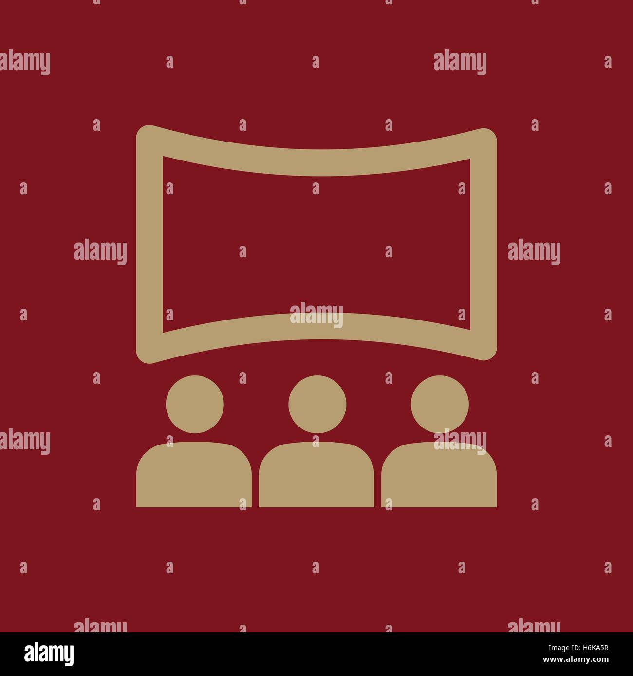 The movie house icon. Theater and show, cinema, presentation symbol ...