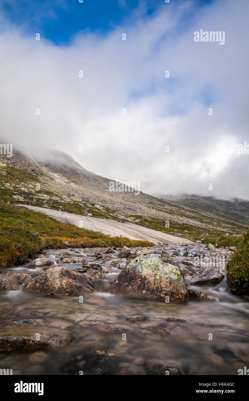 Stream flowing down mountain hi-res stock photography and images - Alamy