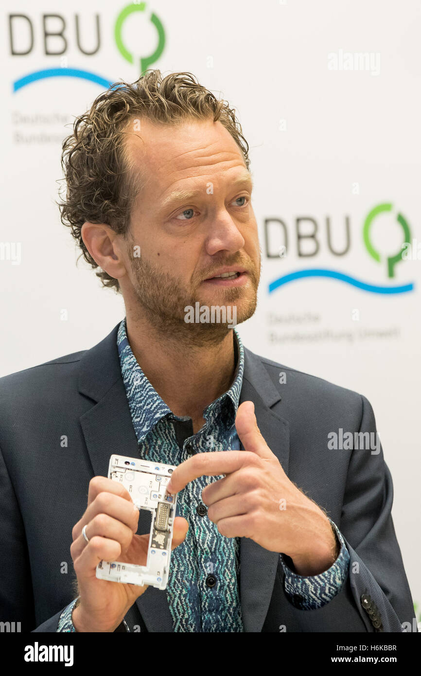 Wuerzburg, Germany. 30th Oct, 2016. Bas van Abel, winner of the German ...