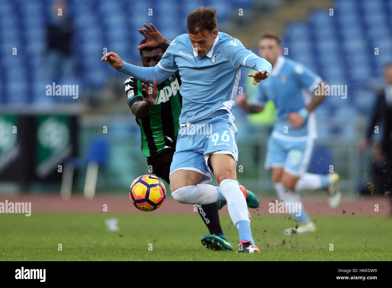 Rome, Italy. 30th October, 2016. Murgia and Duncan in action during the match Serie A league ...
